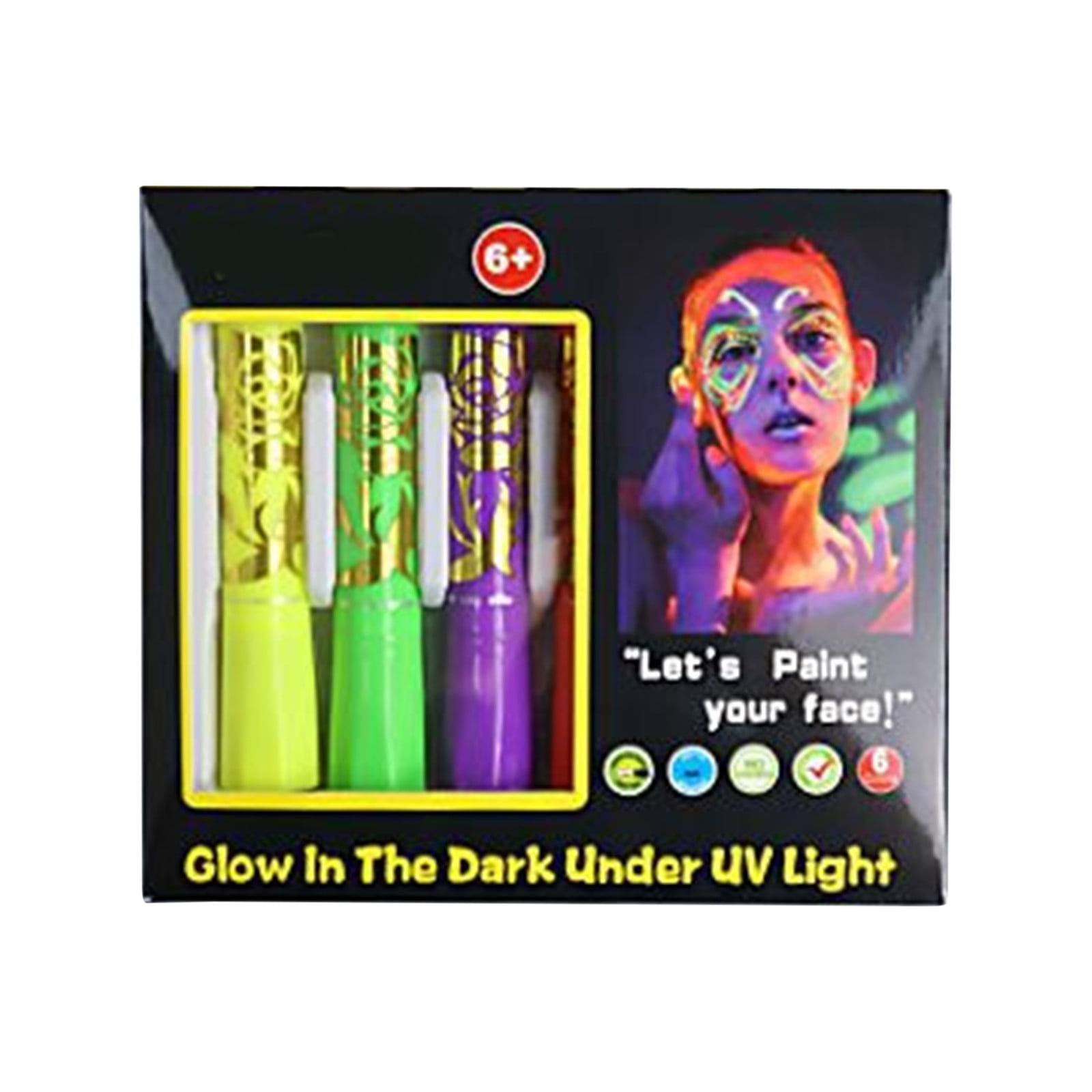 XDDST Scary Luminous Face Crayon Party Body Makeup Prop Wash Face ...