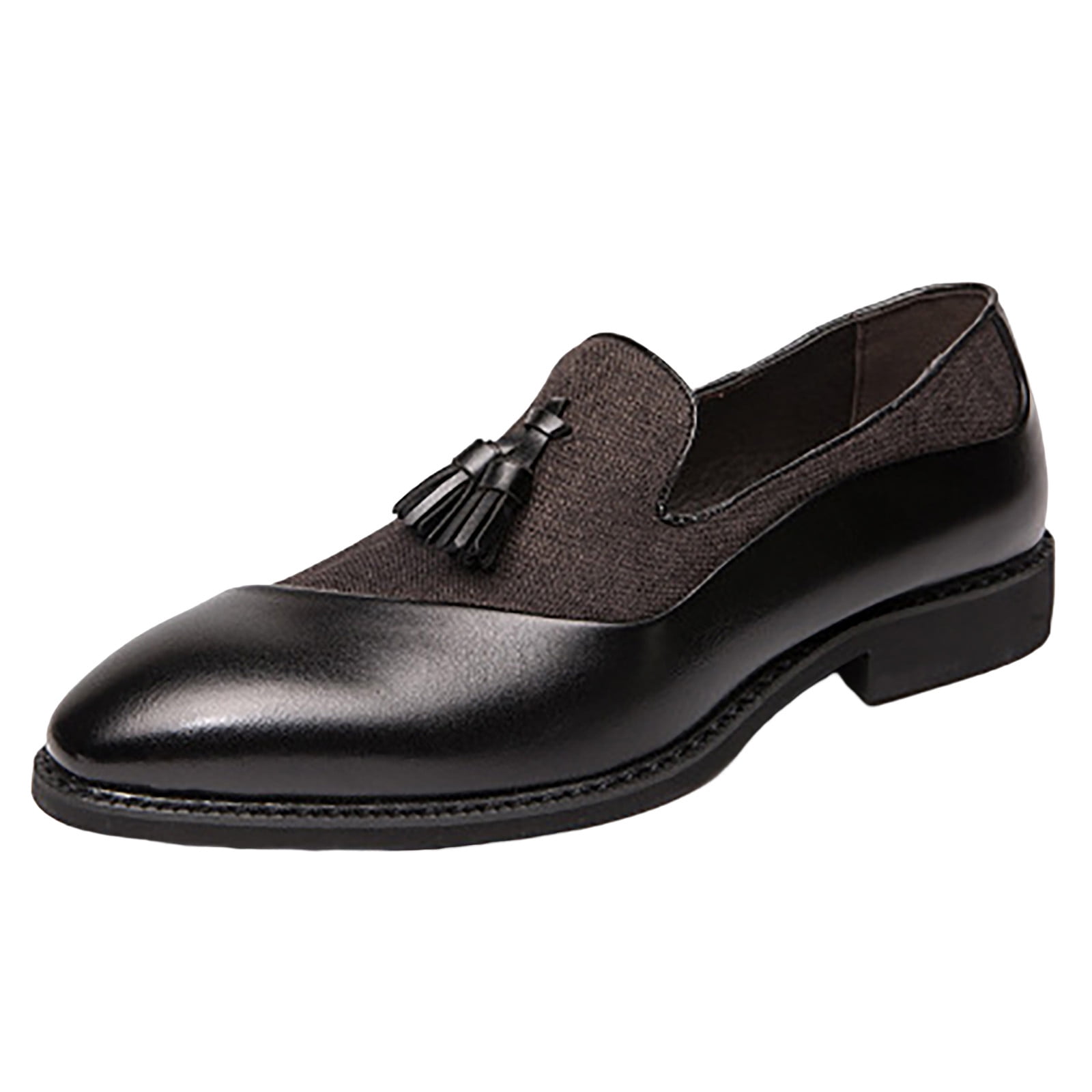 XDDST Shoes for Mens Business Attire Casual Shoes British Pointed Solid ...