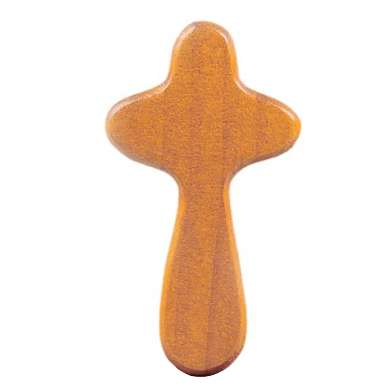 XDDST Small Hand Held Wood Clinging Cross 4 Inches Portable Holding ...