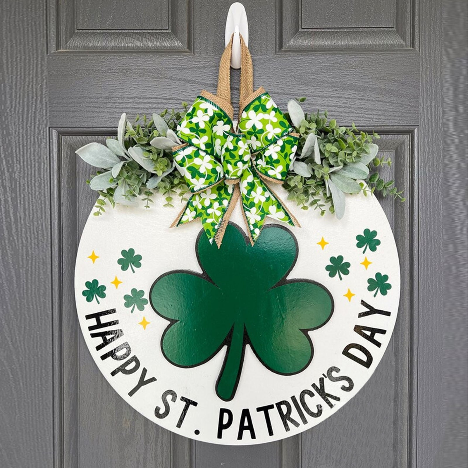 XDDST St. Patrick's Day Door Decor Wooden Sign Hanging Wall Decor for ...