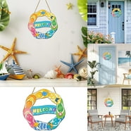 Farfi Ocean Fish Wall Plaque Summer Beach Wood Hanging Sign ...