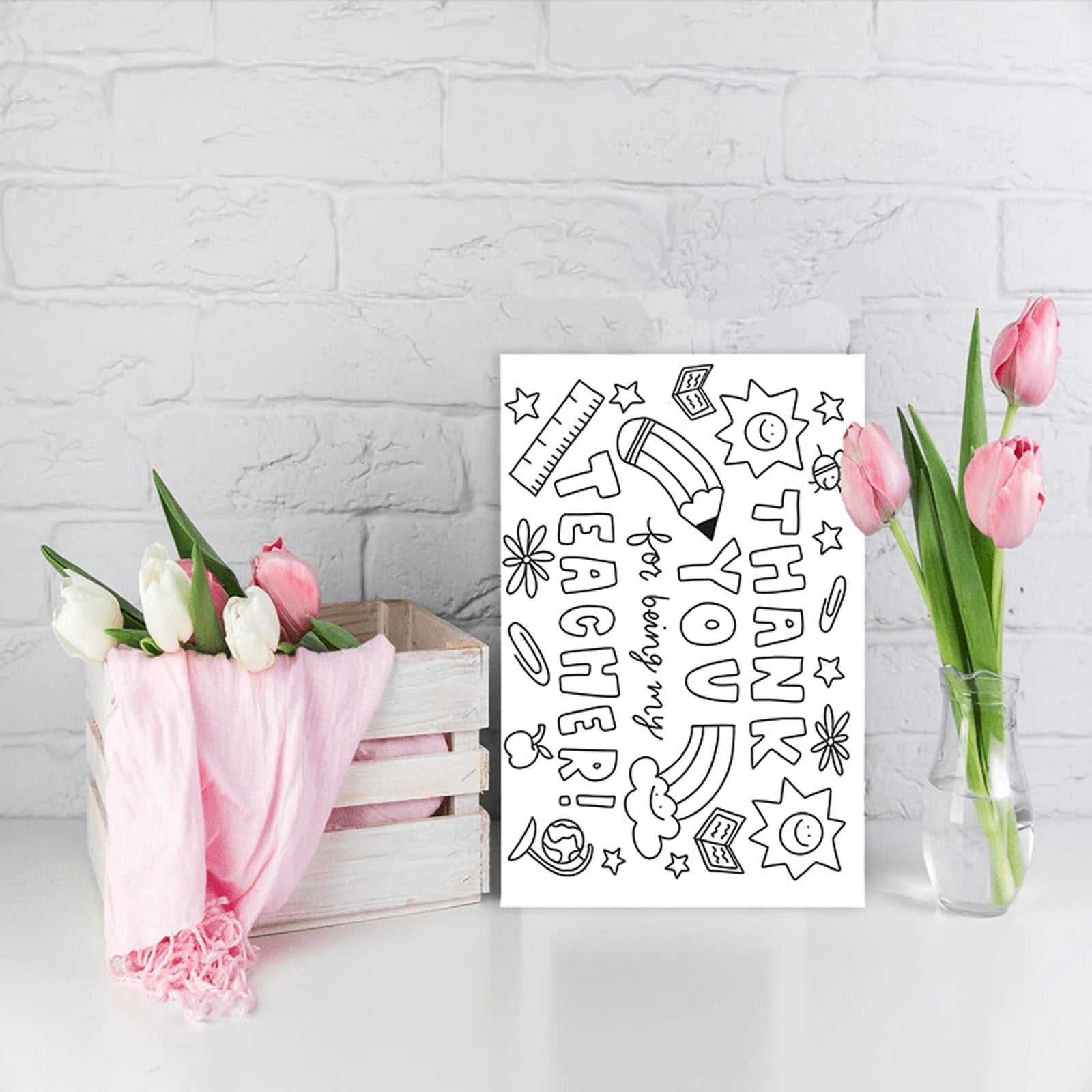 XDDST Thank You Teacher Card Great Teacher Appreciation Gifts Card From ...