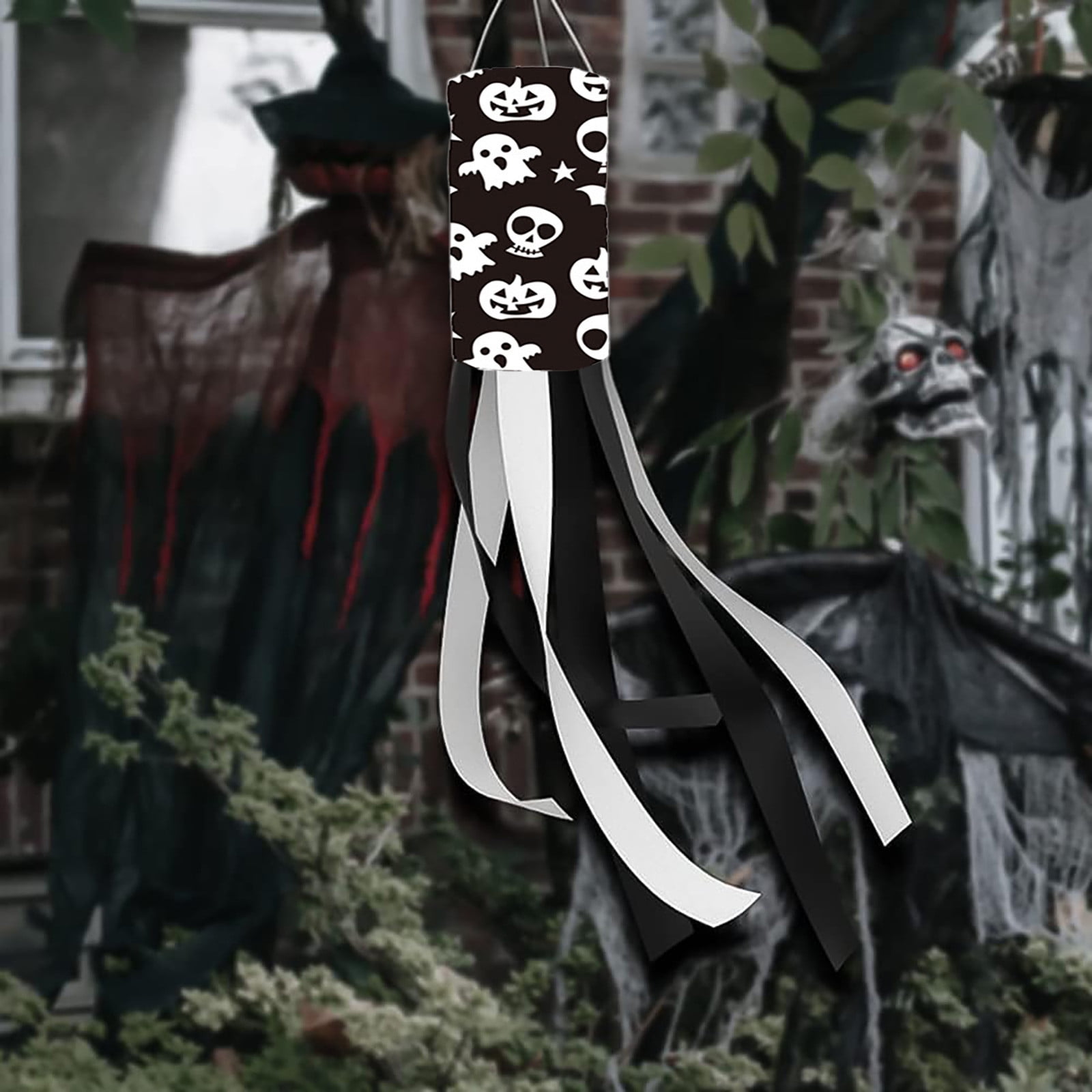 XDDST Windsock Flag Decorations 40 Inch Hanging Happy Pumpkin Flying ...