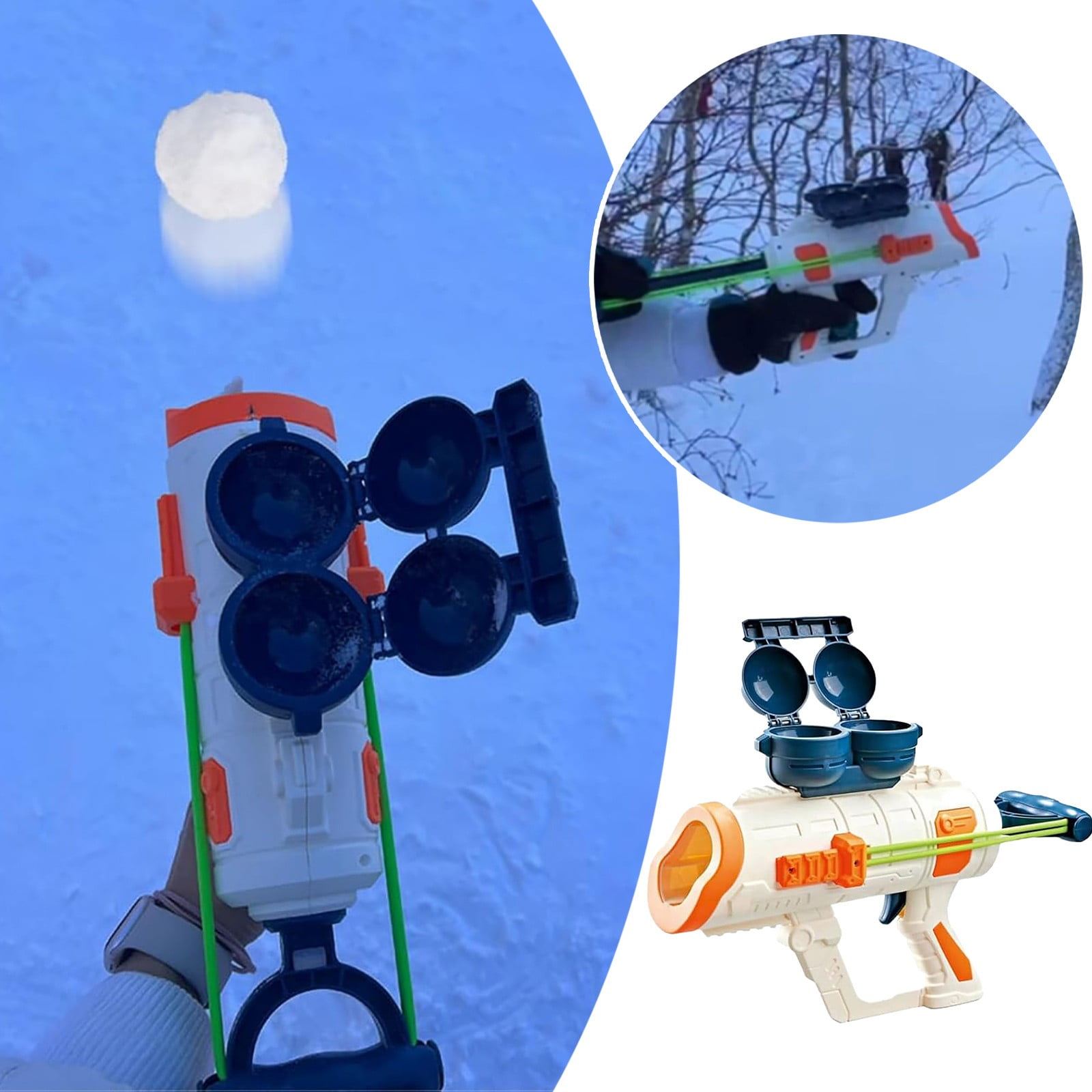 XDDST Winter Toys with Snowball Blaster Snow Toys for Kids Outdoor Snow ...