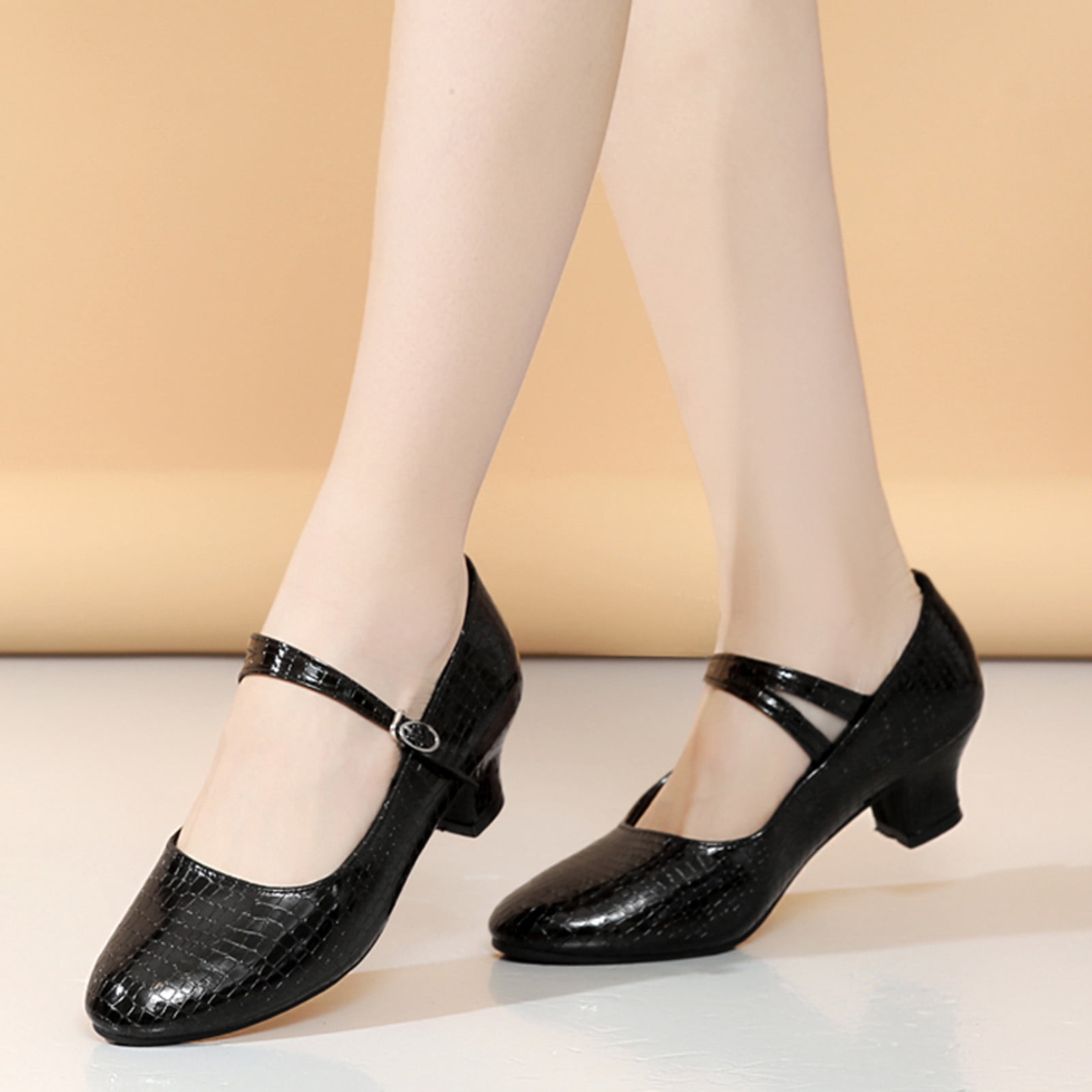 XDDST Women Flat Shoes Medium Heel Leisure Women's Soft Sole Non Slip ...