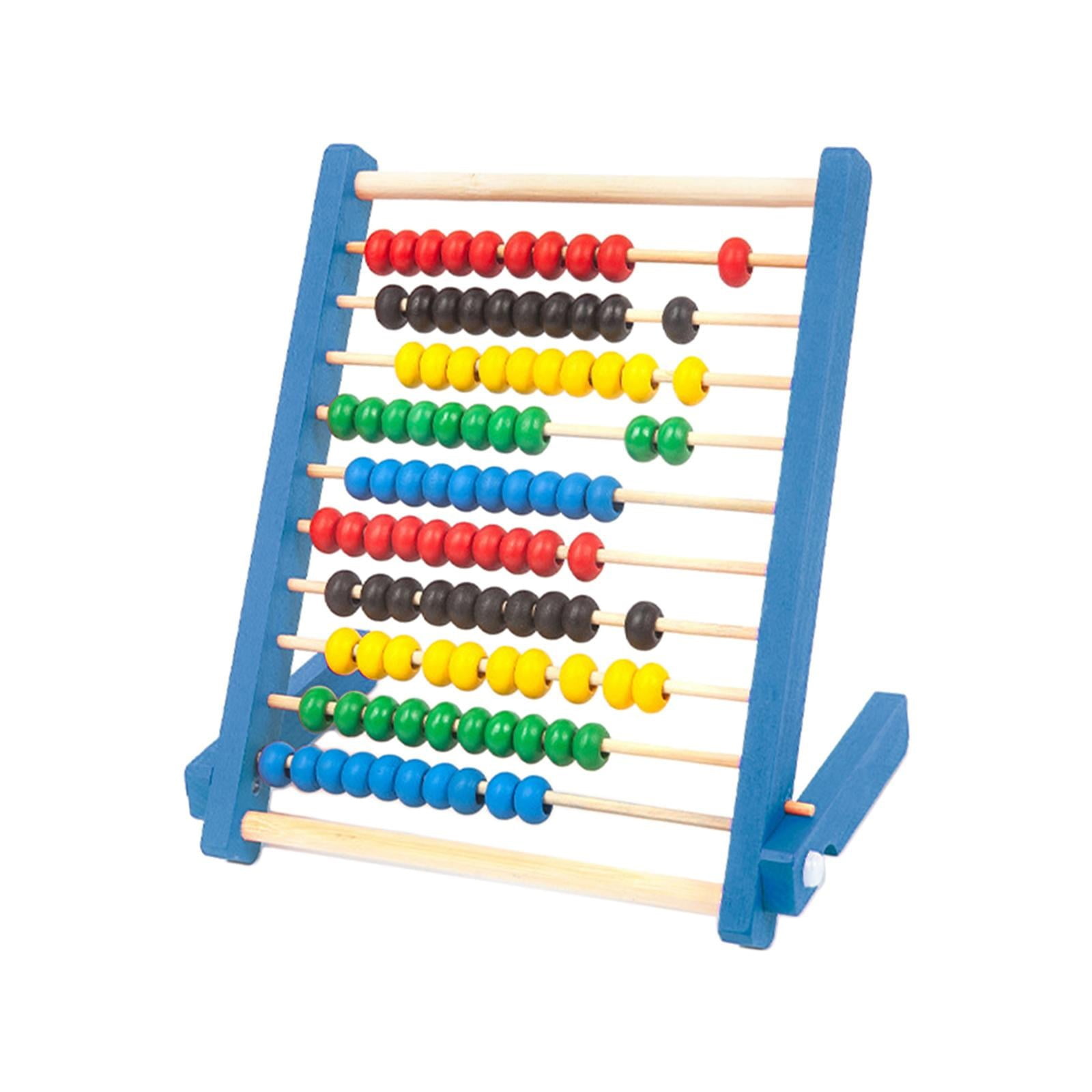 XDDST Wooden Counting Frame A-bacus for Kids Math Educational Counting ...