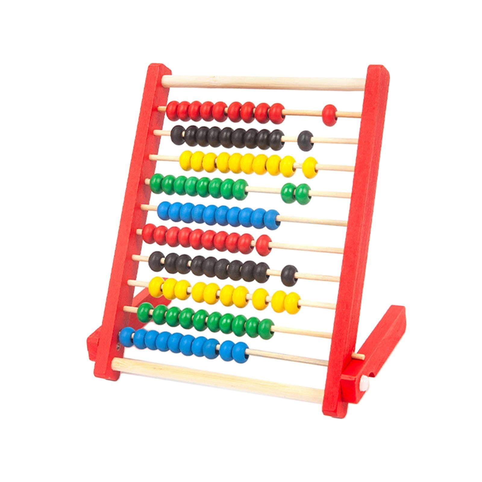 XDDST Wooden Counting Frame A-bacus for Kids Math Educational Counting ...