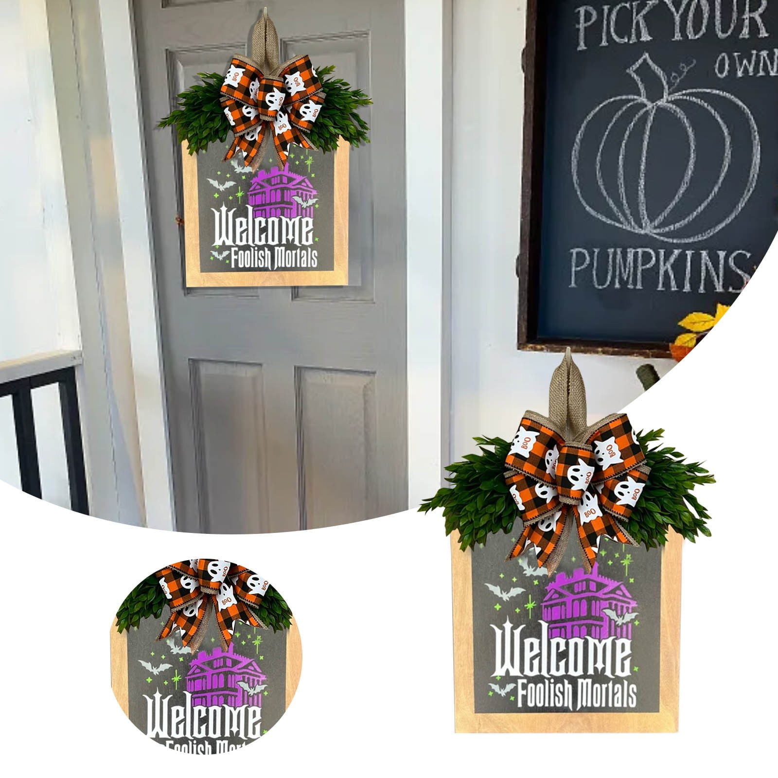 XDDST Wooden Welcome Sign Door Sign Patio Decoration Wall Decoration ...