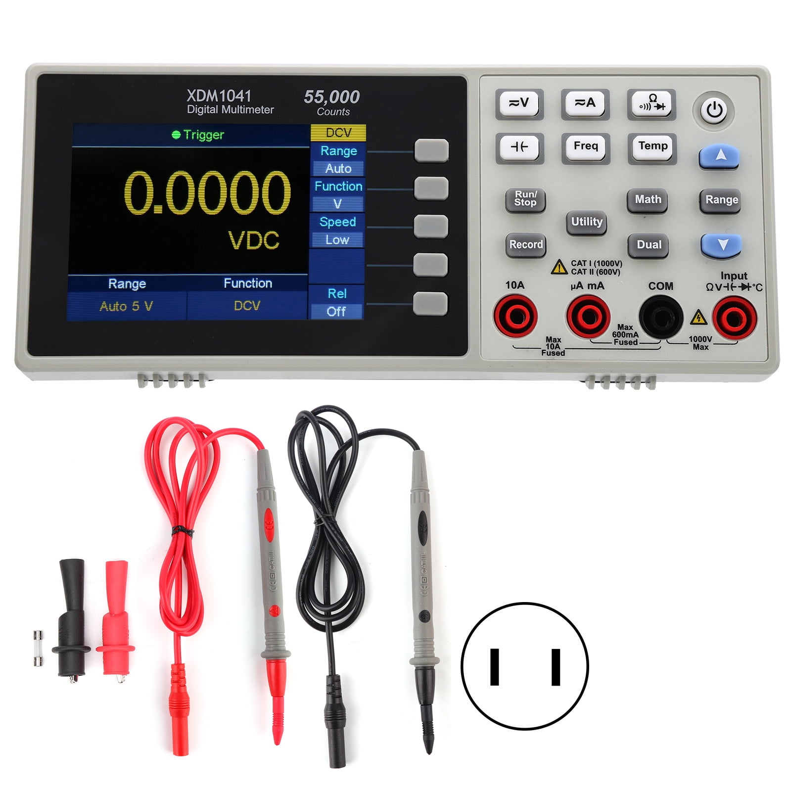 XDM1041 3.5in LCD Mini Desktop Digital Multimeter True RMS Temperature ...