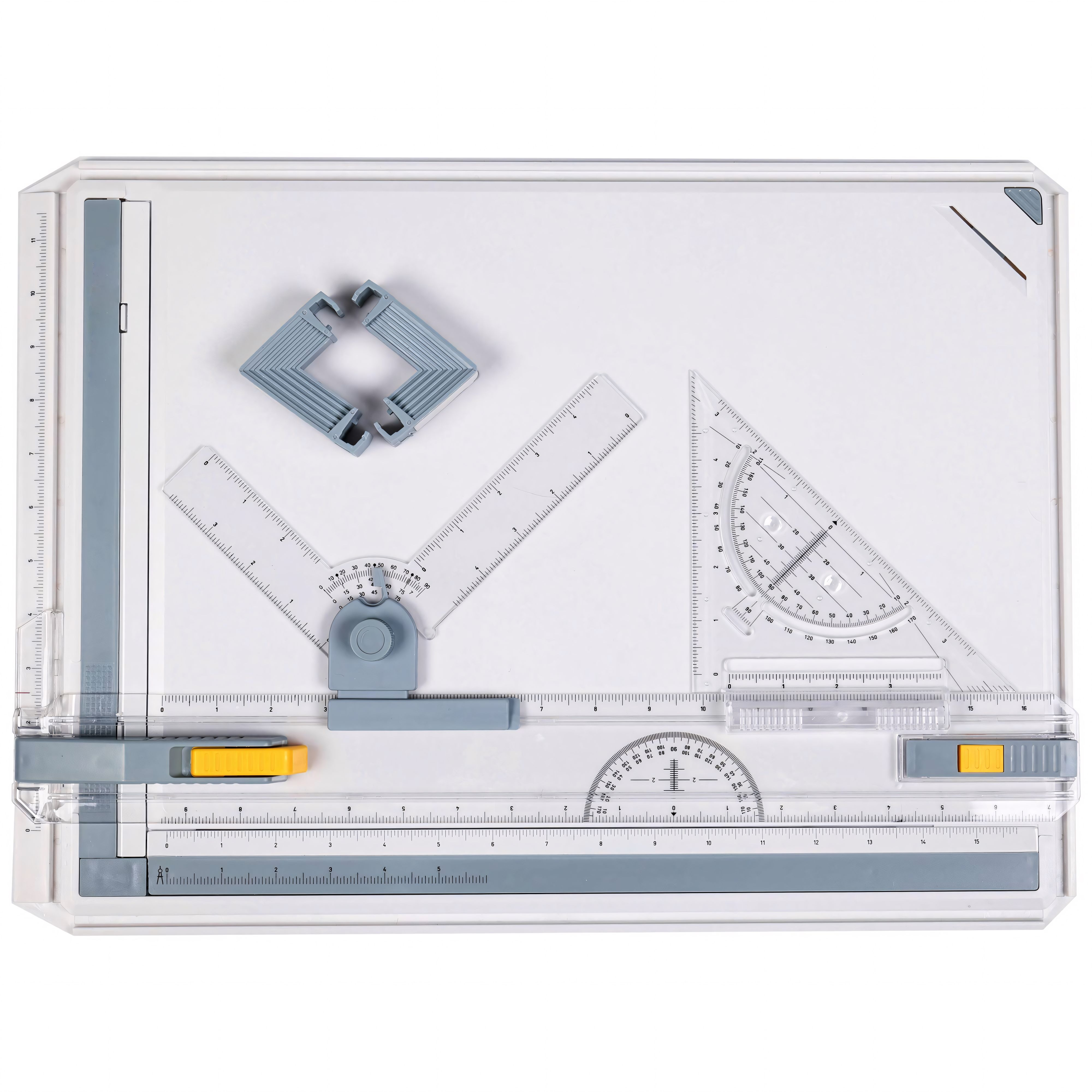 A4 Drawing Board Drafting Table Portable Square Clamps Protractor ...