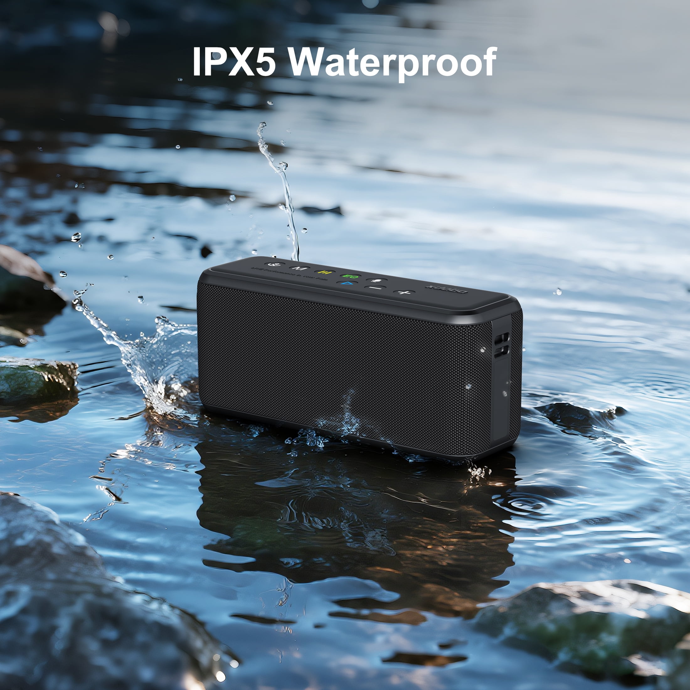 XDOBO X8 Max Bluetooth Speaker With IPX5 Waterproof, Stereo Sound, 12H ...