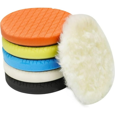 "3"" Professional Buffing Pad Kit, 4 Styles Polishing Pads, Backing ...