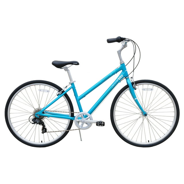 XDS Women's Explorer CT 700C Hybrid City Commuter Bike, Aluminum Frame, Shimano 7-Speed, Blue ...