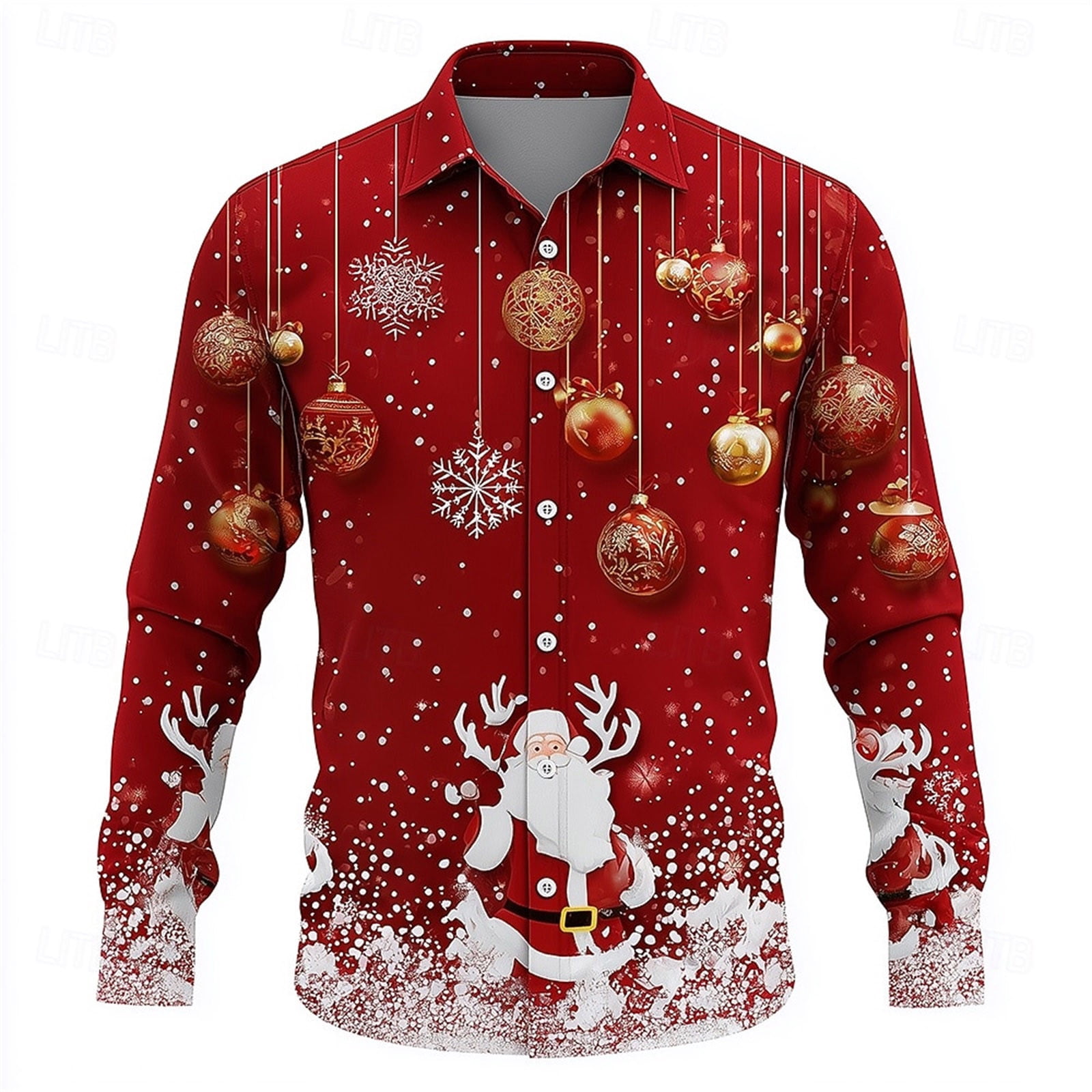 Mens Holiday Button Down Shirts