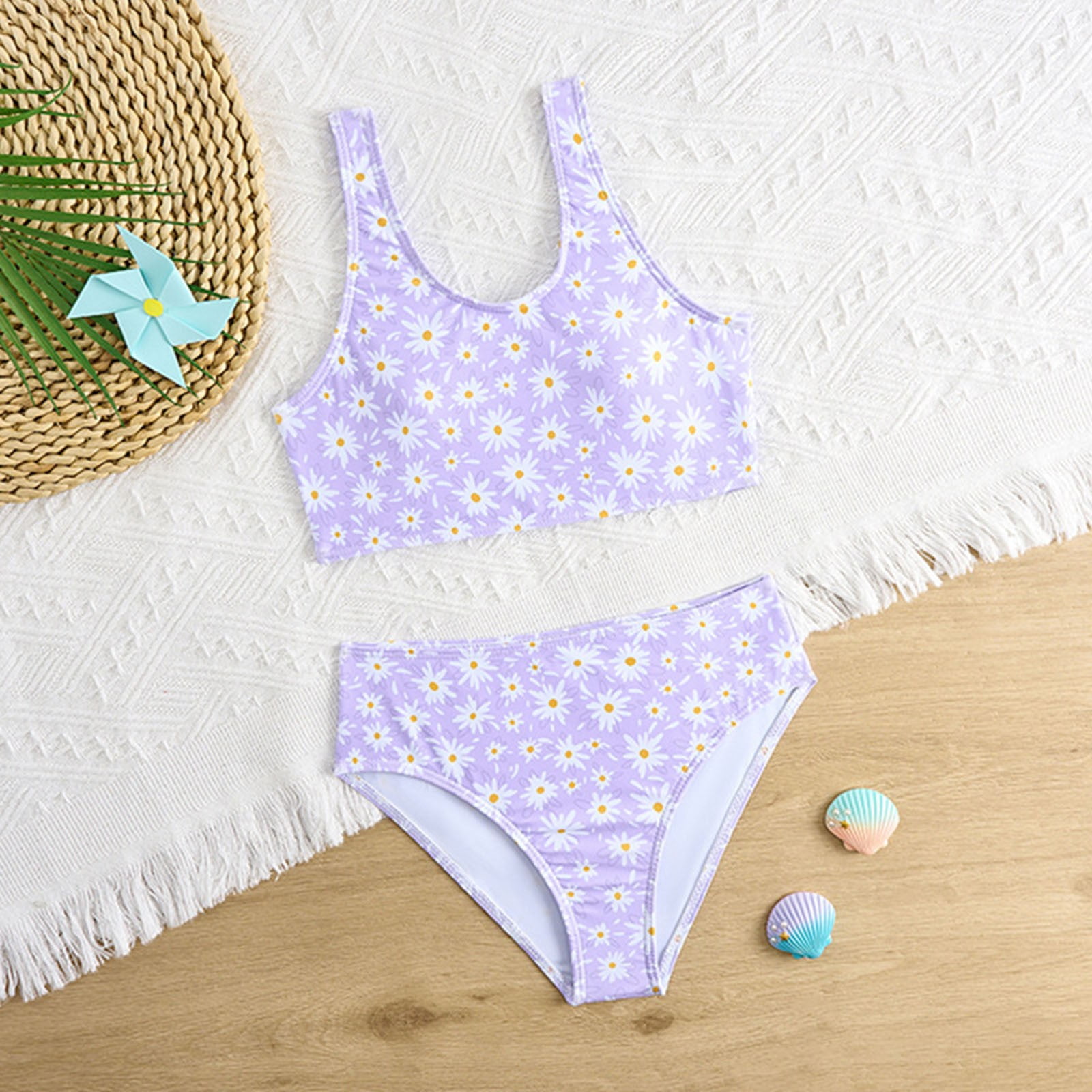 XDZJLR Girl Swimsuit Bikini 2 Piece Bikini Teenager Adjustable Shoulder ...