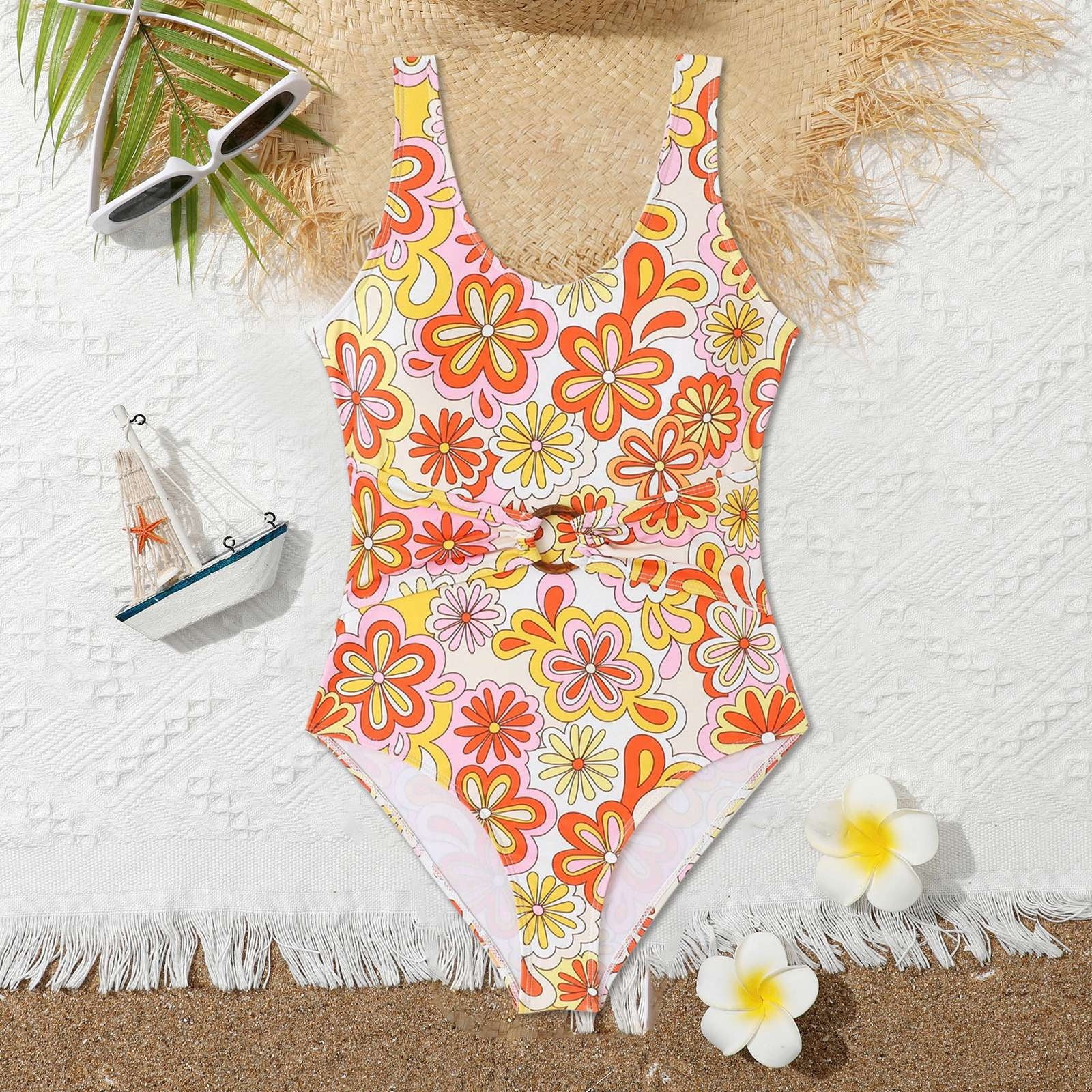 XDZJLR Girls Swimsuit Bathing Suit Summer Skintight Body Bikini for ...