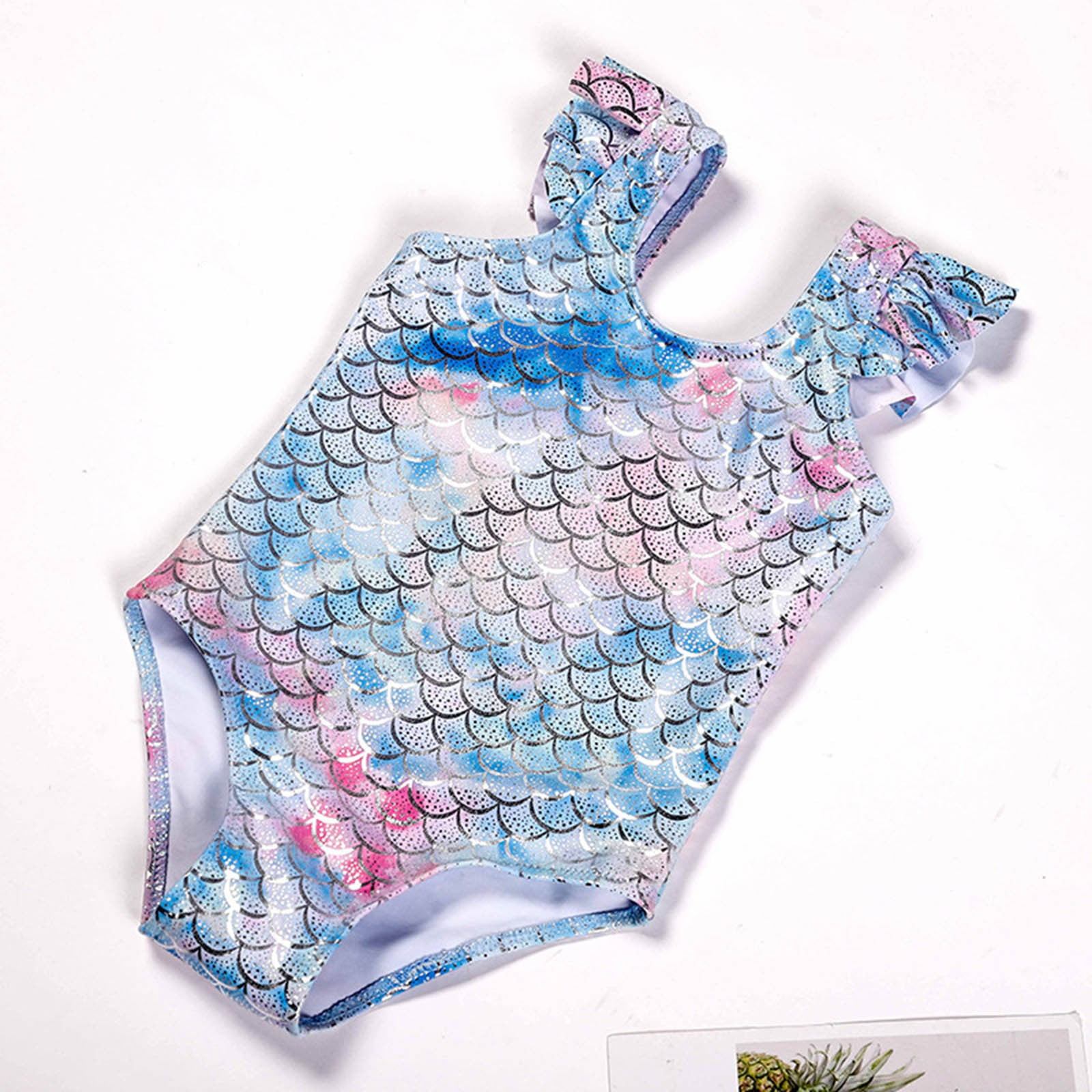 XDZJLR Girls Swimsuit for Piece Ruffle Kids Bikini Beach Pool Clothes ...