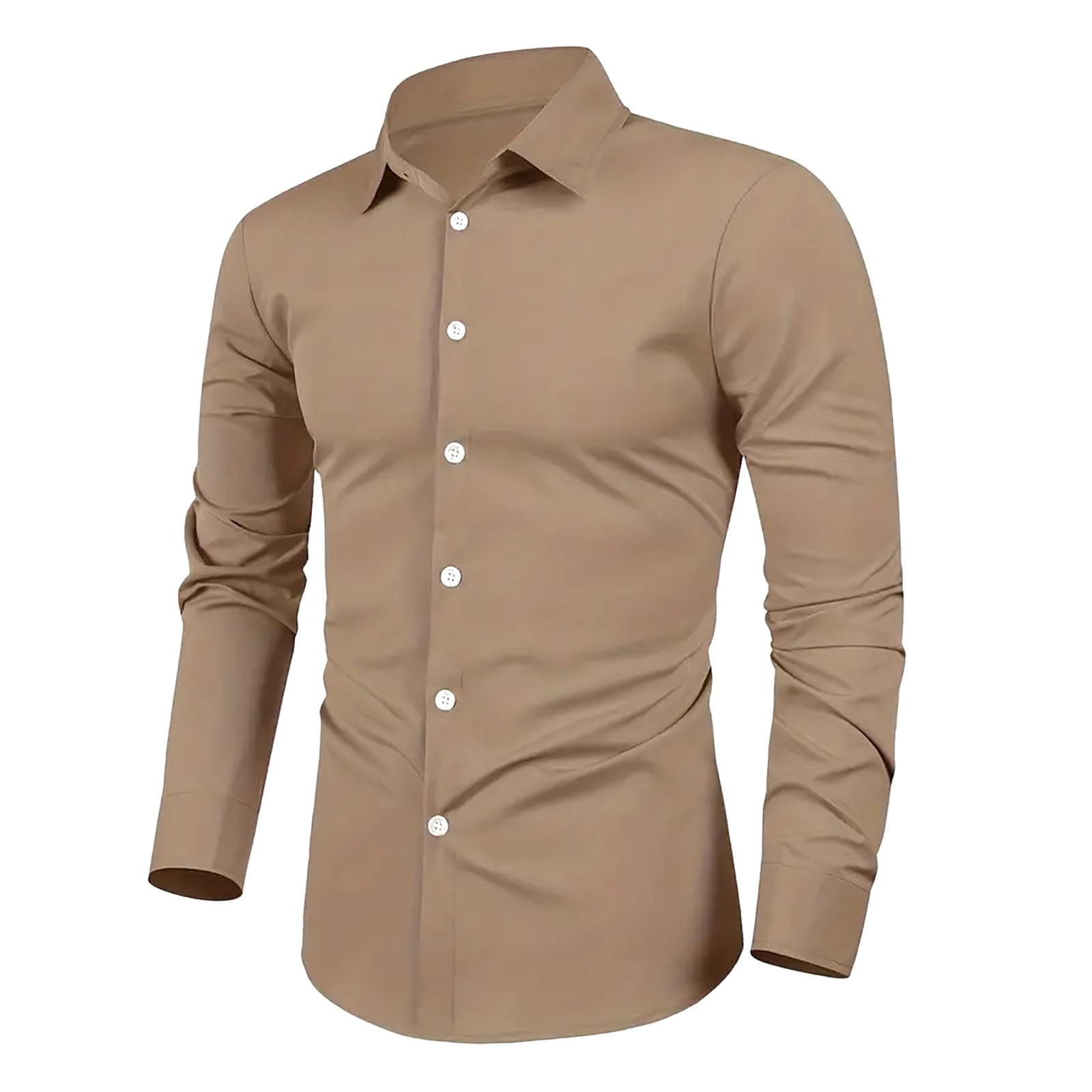 XDZJLR Mens Shirts Autumn Micro Stretch Fashion Trend Business Style ...