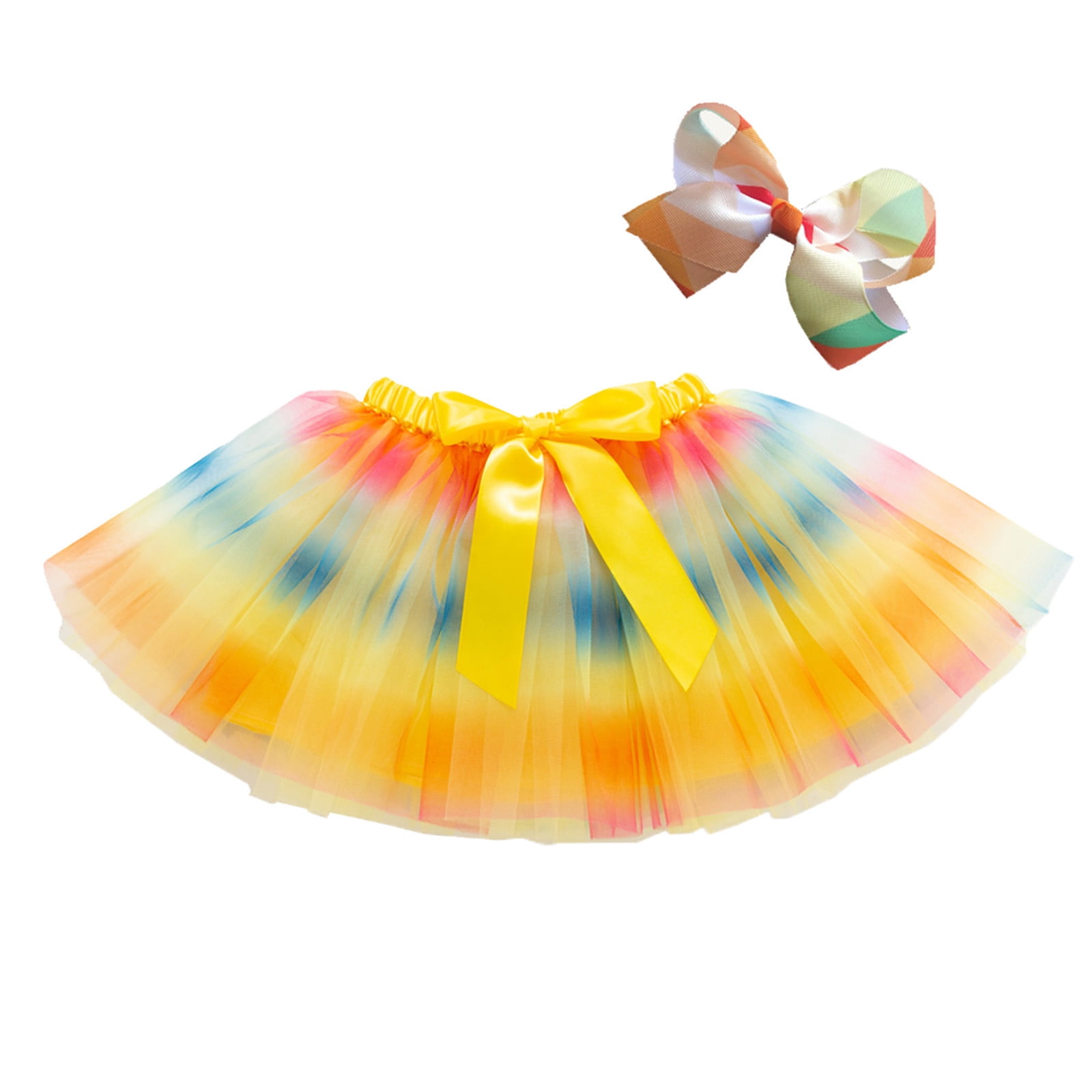 XDZJLR Skirt for Girls Kids Dance Party Cartoon Ballet Hairclip Set ...