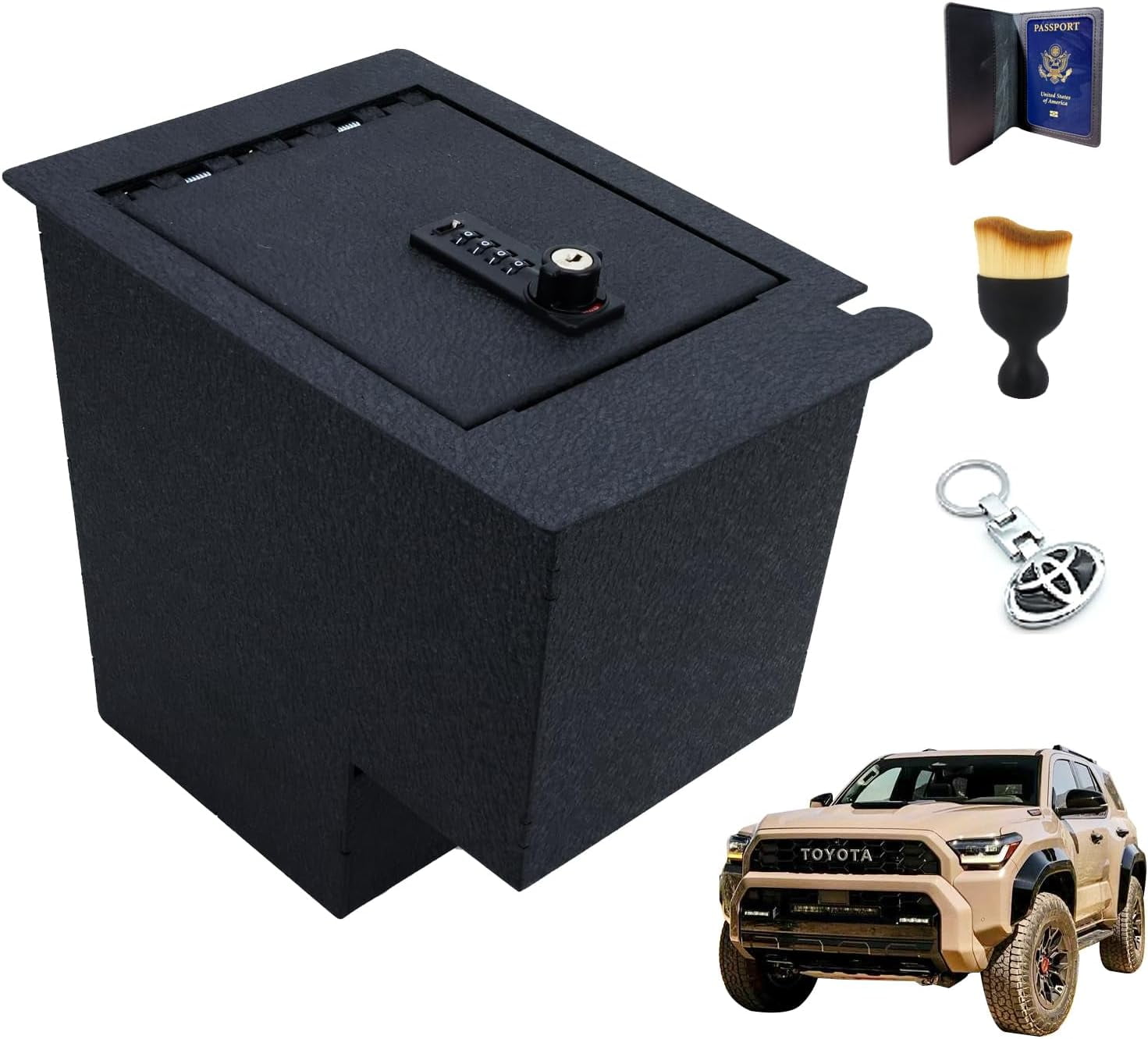 XDeer Automotive Center Console Gun Safe, Compatible with Toyota ...