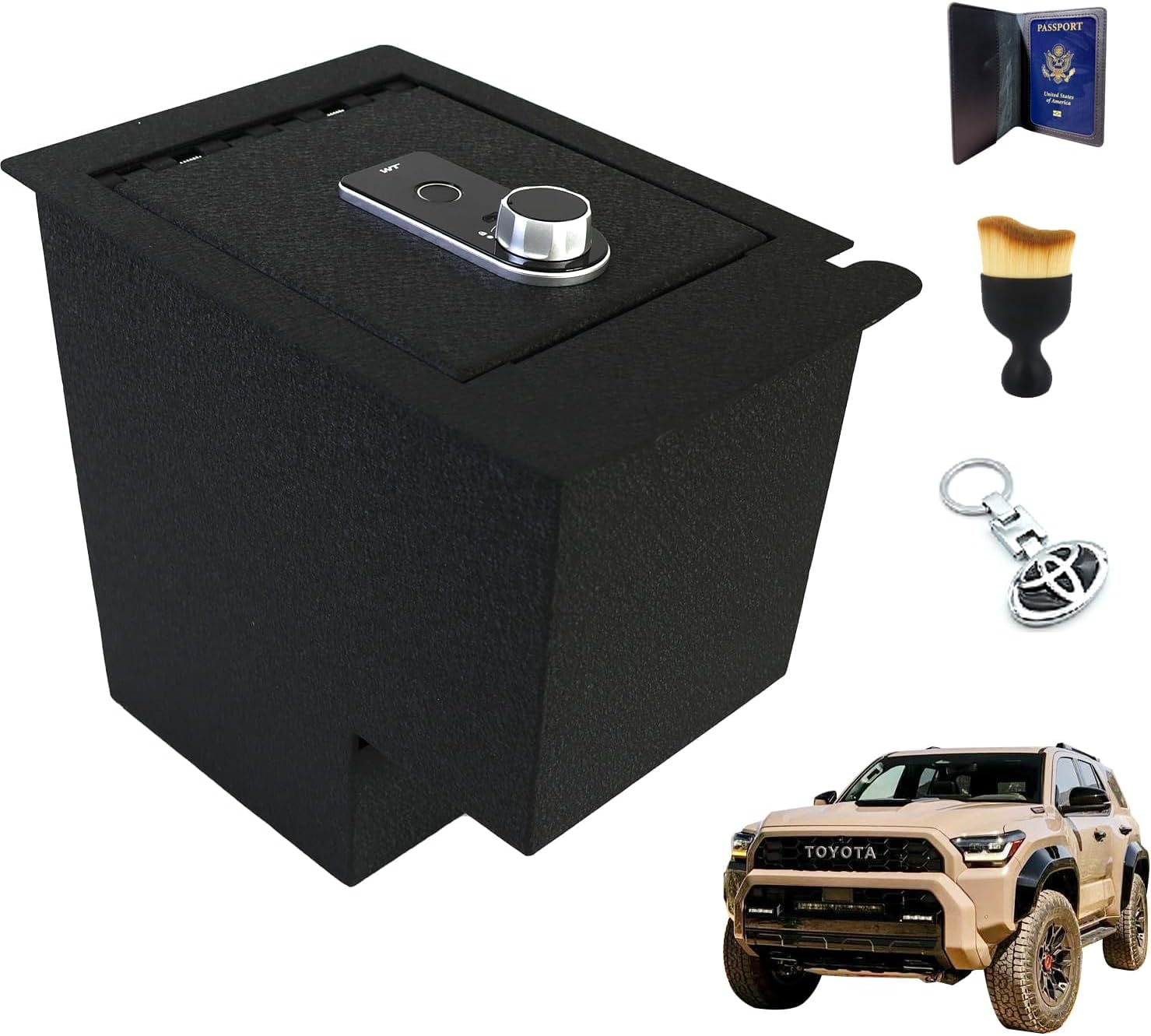 XDeer Automotive Center Console Gun Safe, Compatible with Toyota Tundra ...