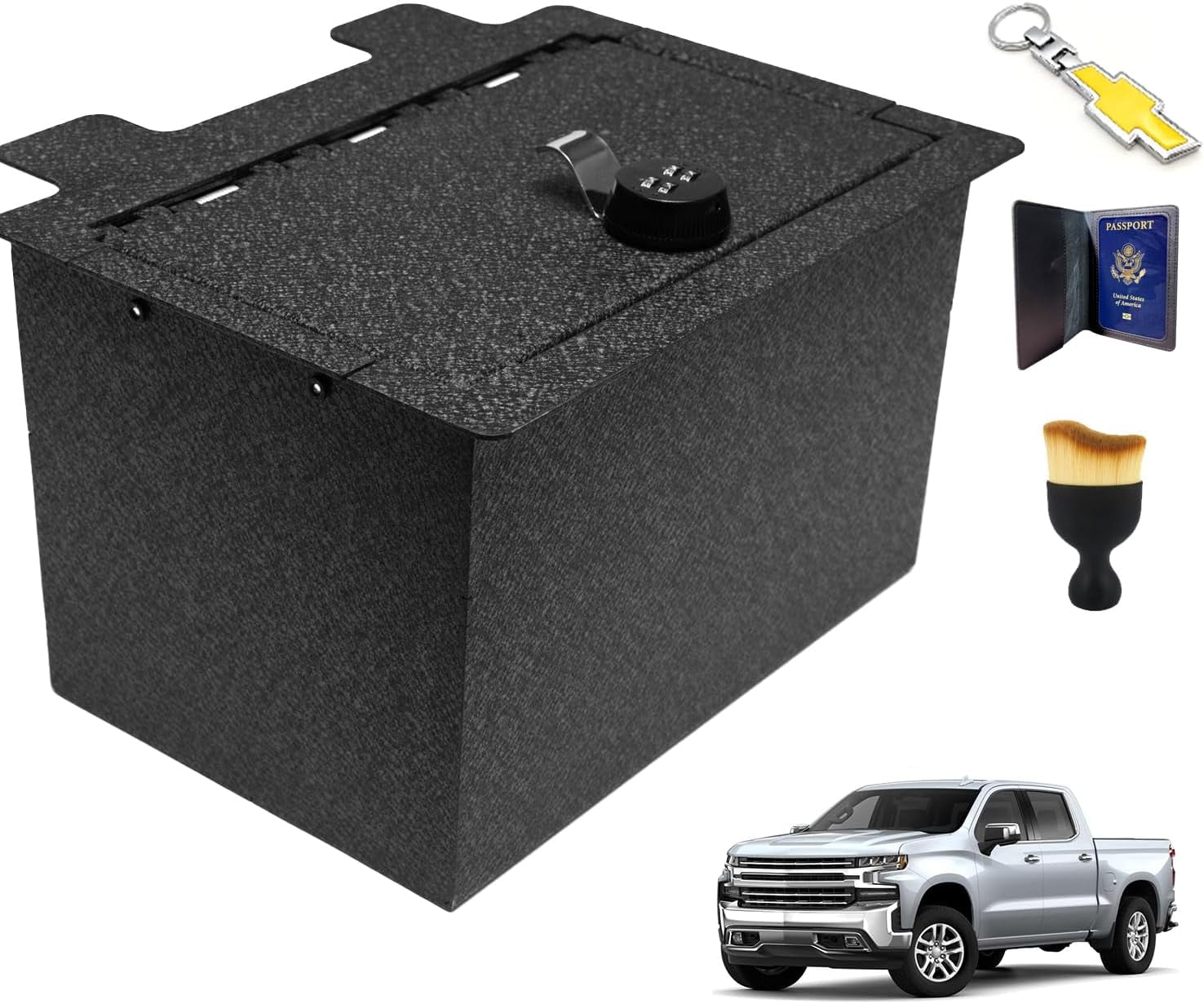 XDeer Automotive Center Console Gun Safe, Compatible with2019-2022 ...