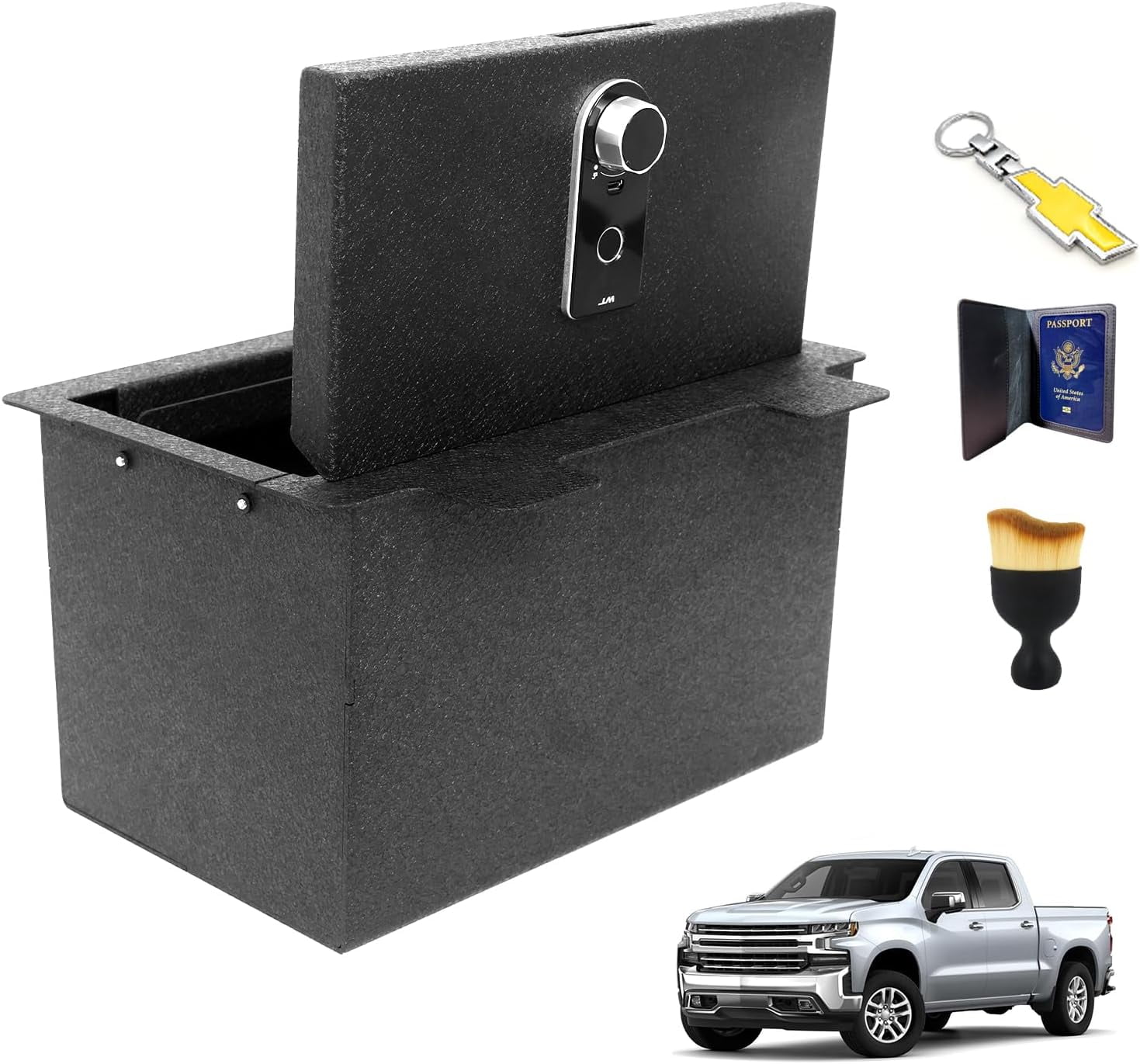 XDeer Automotive Center Console Gun Safe, Compatible with2019-2022 ...