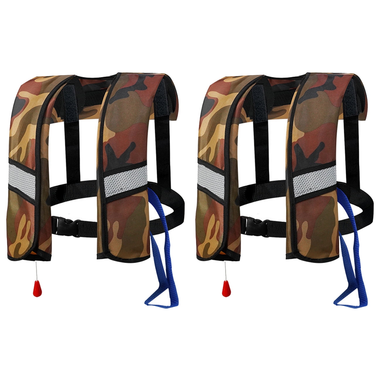 XDovet 2 Pack Automatic Inflating Life Jacket with Whistle, Adult Life ...