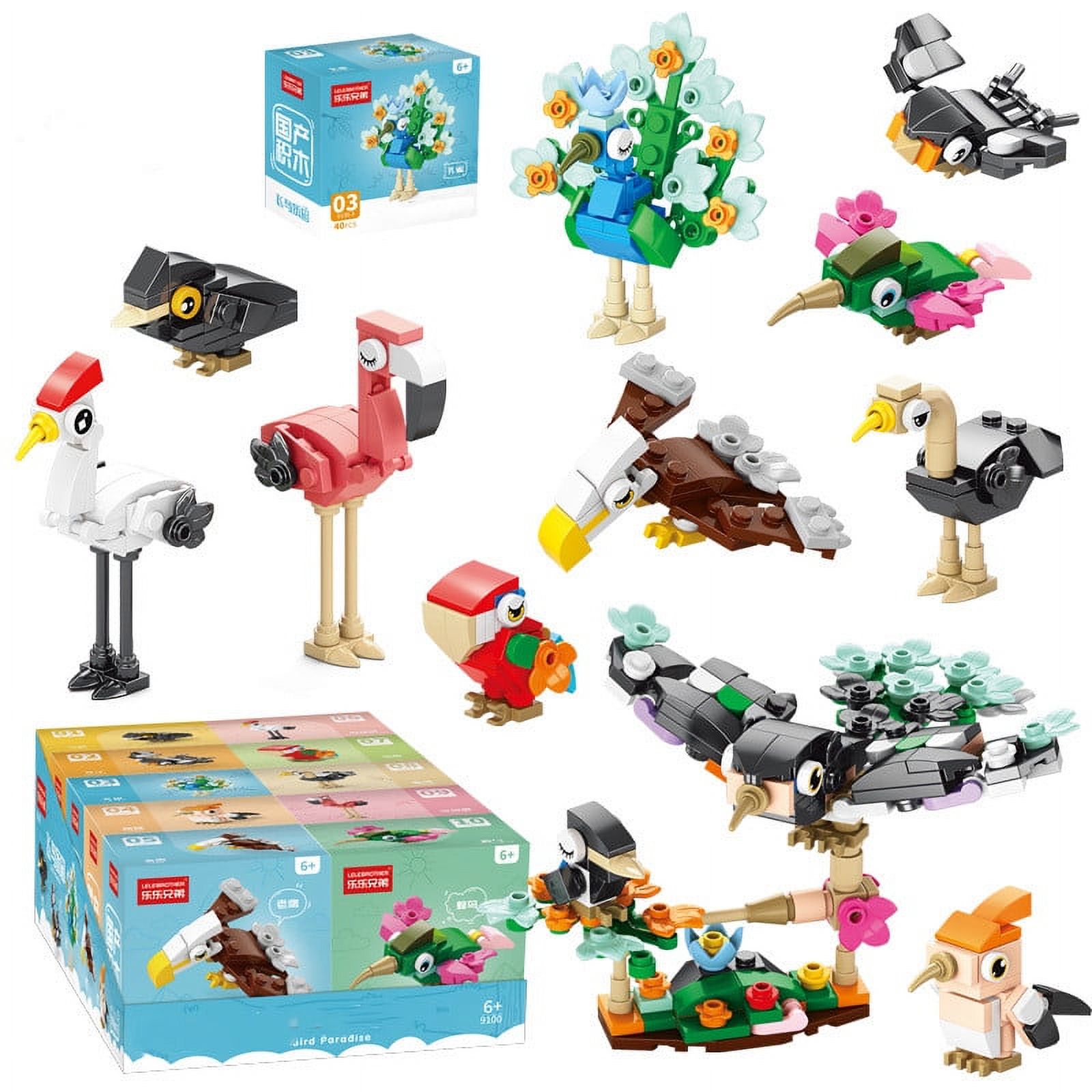 XDovet Animal Building Blocks Set - 10 Pieces Mini Building Blocks Toys ...