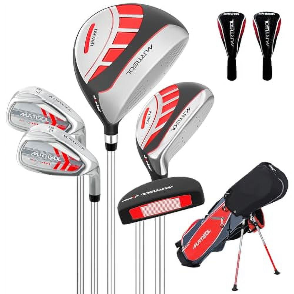 XDriveMax 6 Pieces Kids Golf Club Set, Junior Golf Club Set Ages 9-12 ...