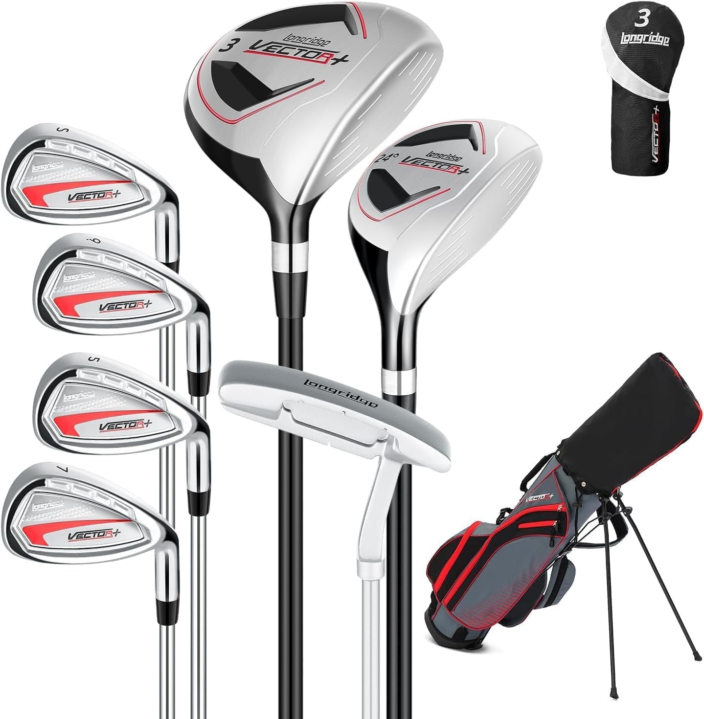 XDriveMax 8-Pieces Complete Golf Club Set Men's Right Handed Set ...