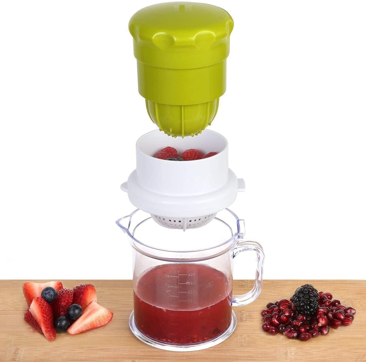 XEAMUSY 2 in 1 Multi Use Manual Hand Press Fruit Juicer for Pomegranate ...