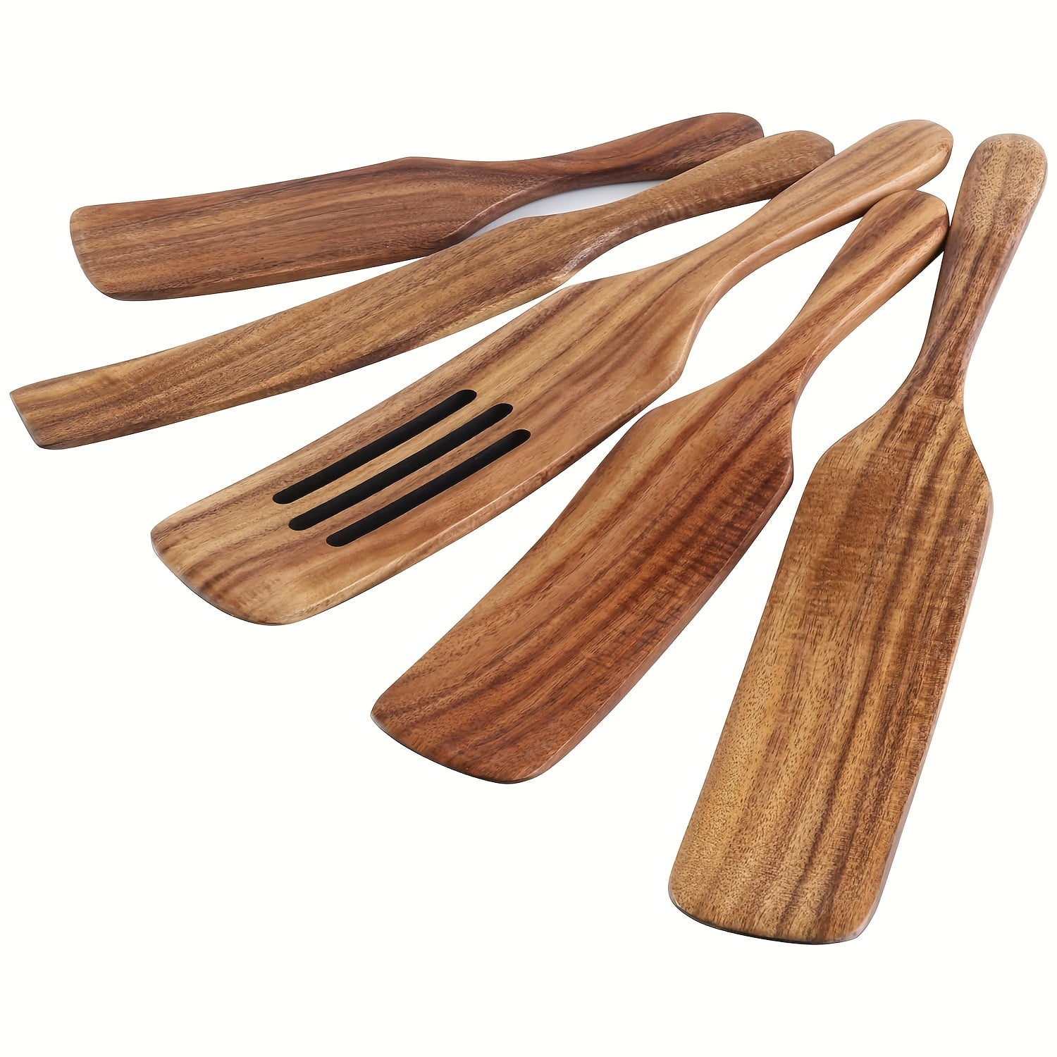 XEEZ [Durable Acacia Wood Cooking Utensils] 5pcs Durable Acacia Wood ...