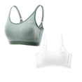 XEGLSBU 2 Pack Girls' Sports Bra Suitable for Students Teen Girls Fixed ...