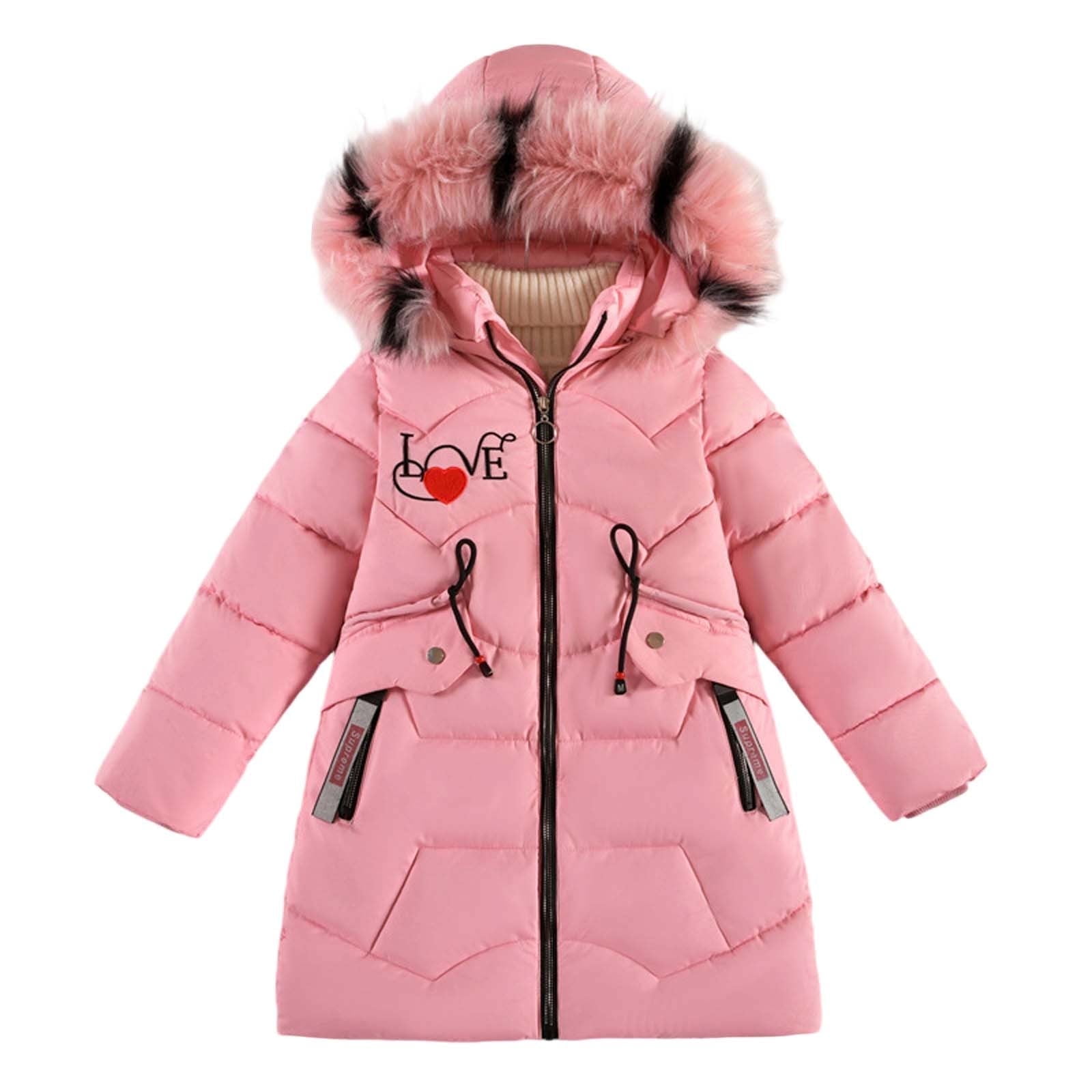 XEGLSBU Boys Winter Coat Size 10-12 Girls Long Down Padded Coat Winter ...