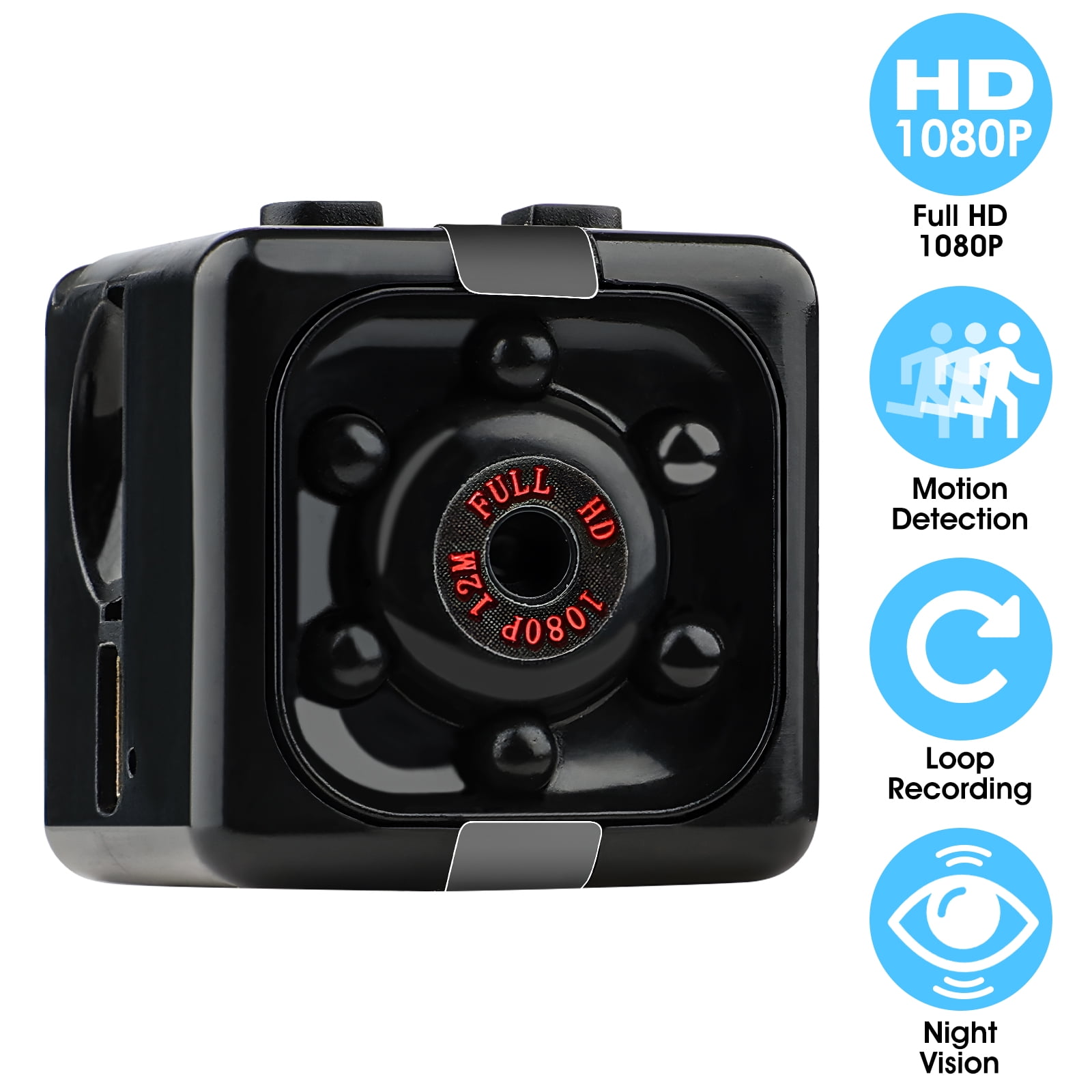 XEITIN Mini Security Camera HD 1080P with Audio/Video Portable Indoor ...