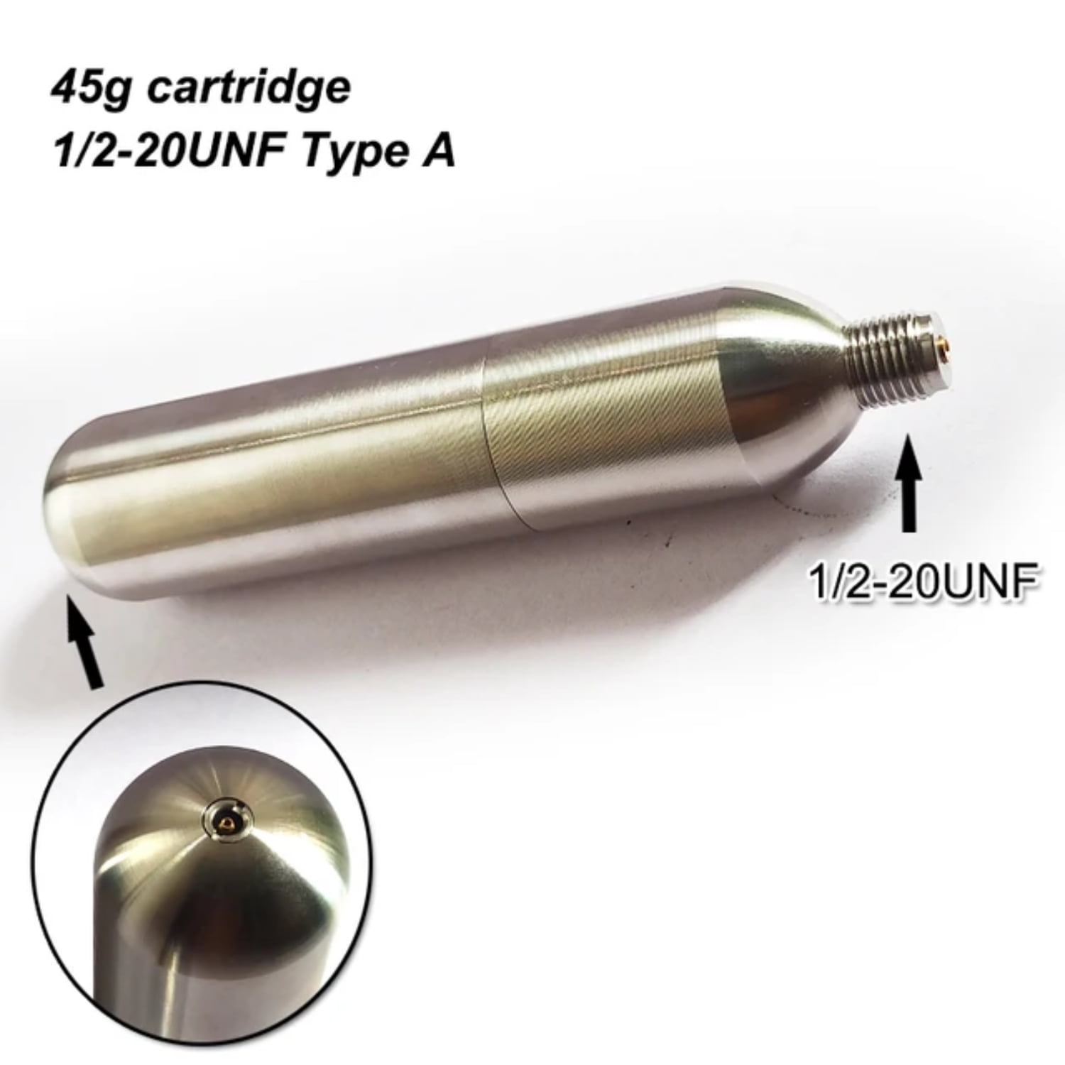 XEJEANG Refillable High Pressure 45g Co2 Cartridge for Beer Barrel Keg ...