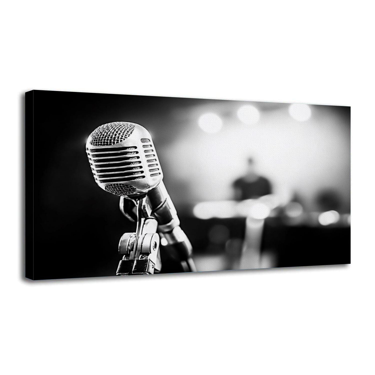 XEOSLKRH Wall Art Canvas Decor Print Microphone club Art Paintings for ...