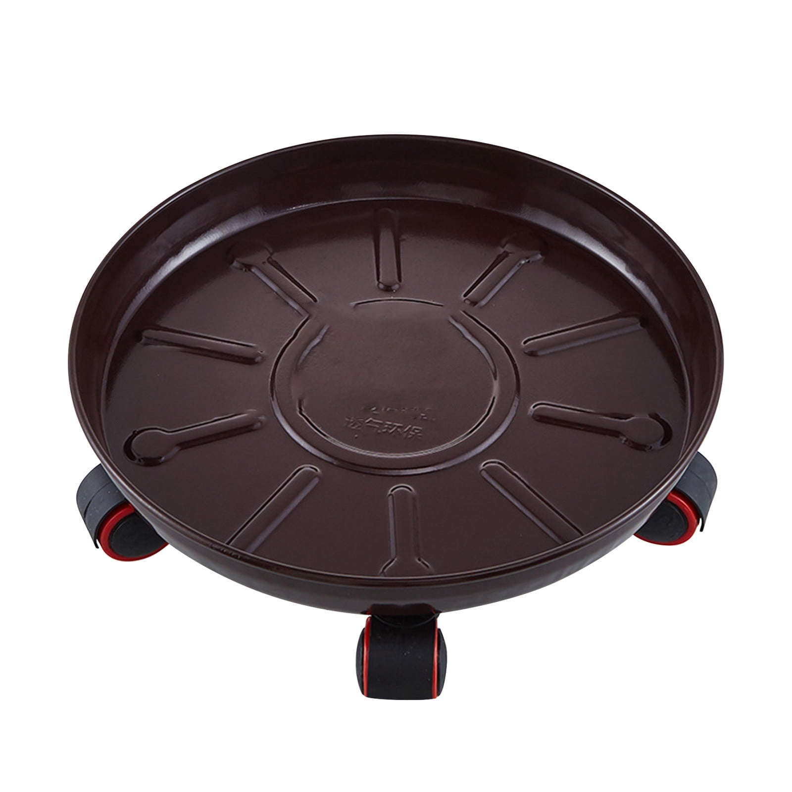 XEOVHV 10" Round Plant Stand with Lockable Wheels, Heavy Duty for ...