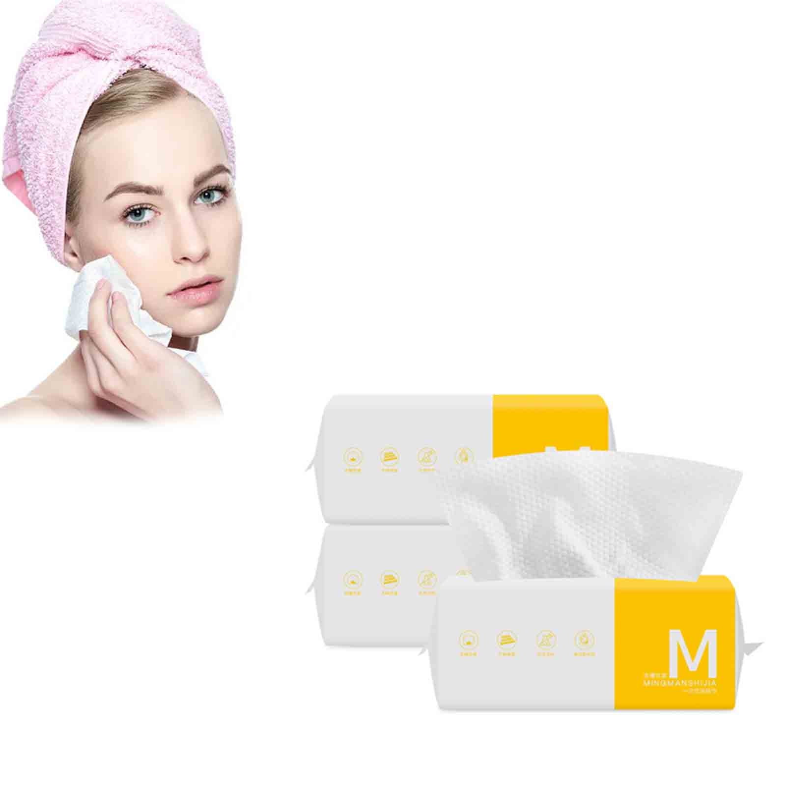 XEOVHV 100 Count Disposable Face Towel, Thickening Ultra Soft Washcloth ...