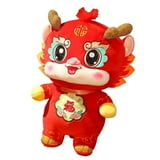 XEOVHV 2024 Chinese New Year Decorations - Dragon Plush Stuffed Animal ...