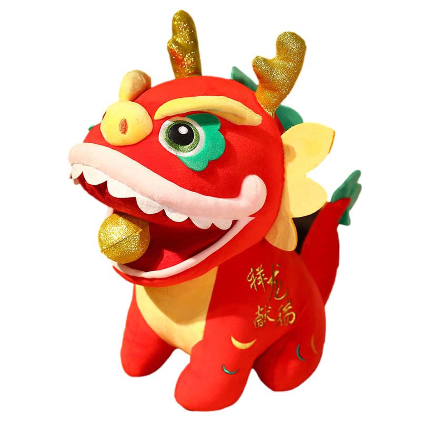 XEOVHV 2024 Chinese New Year Decorations - Dragon Plush Stuffed Animal ...