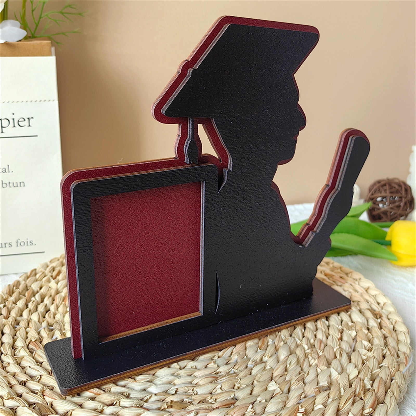 XEOVHV 2024 Wooden Graduation Picture Frame for 3X2.3" Certificate ...