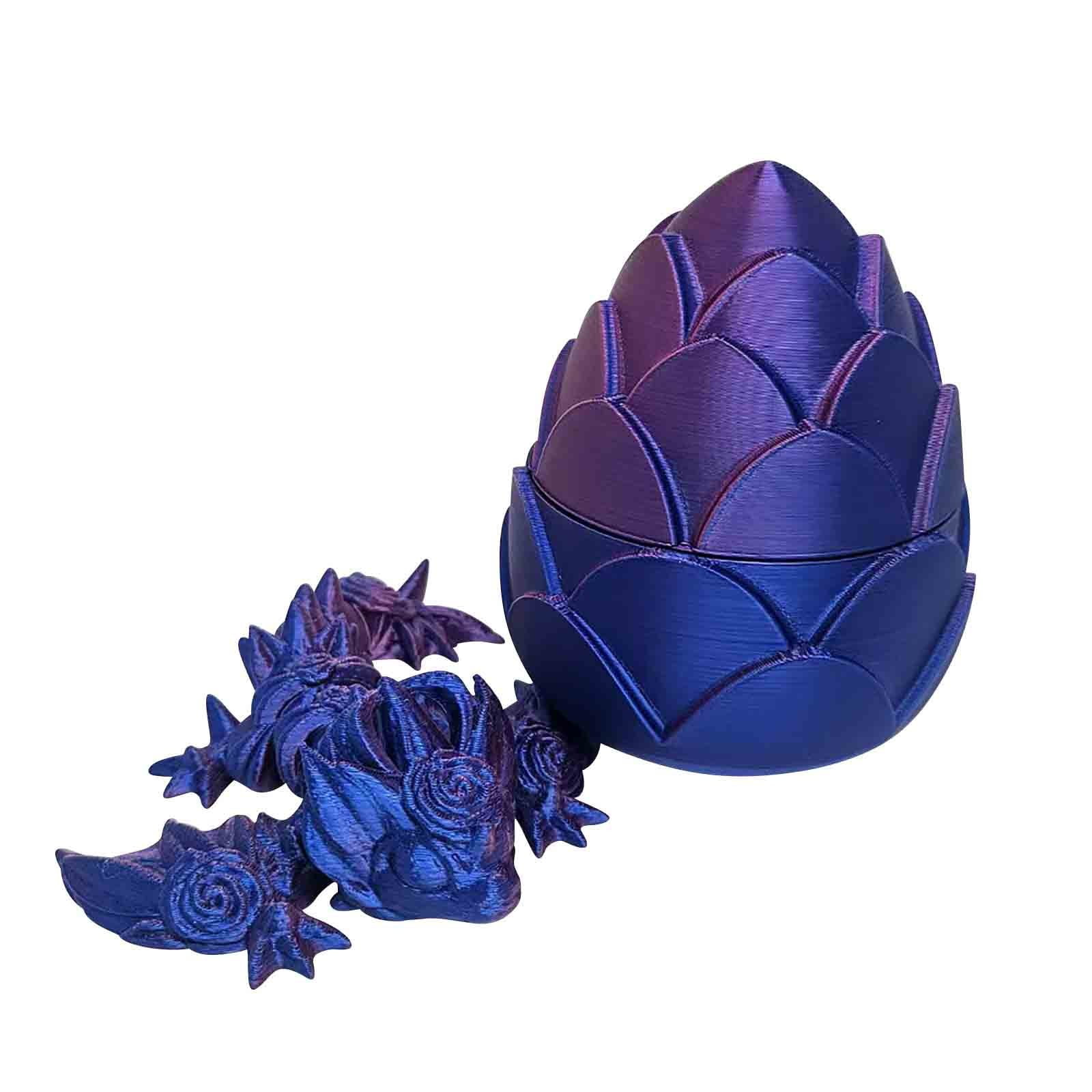 XEOVHV 5.1" Articulated Rose Dragon, Multi Color 3D Printed Plastic ...