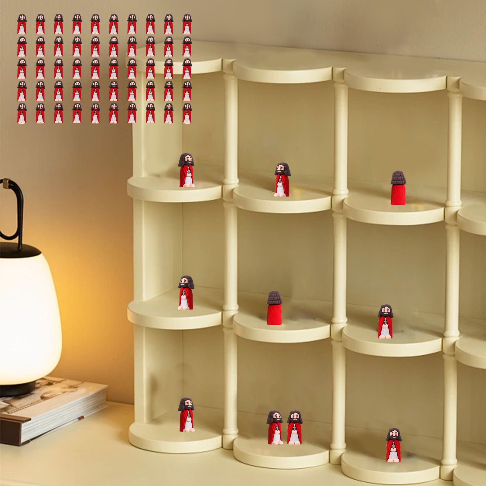 XEOVHV 50 Pack Mini Jesus Figurines, Bulk Easter Jesus Toys Resin ...