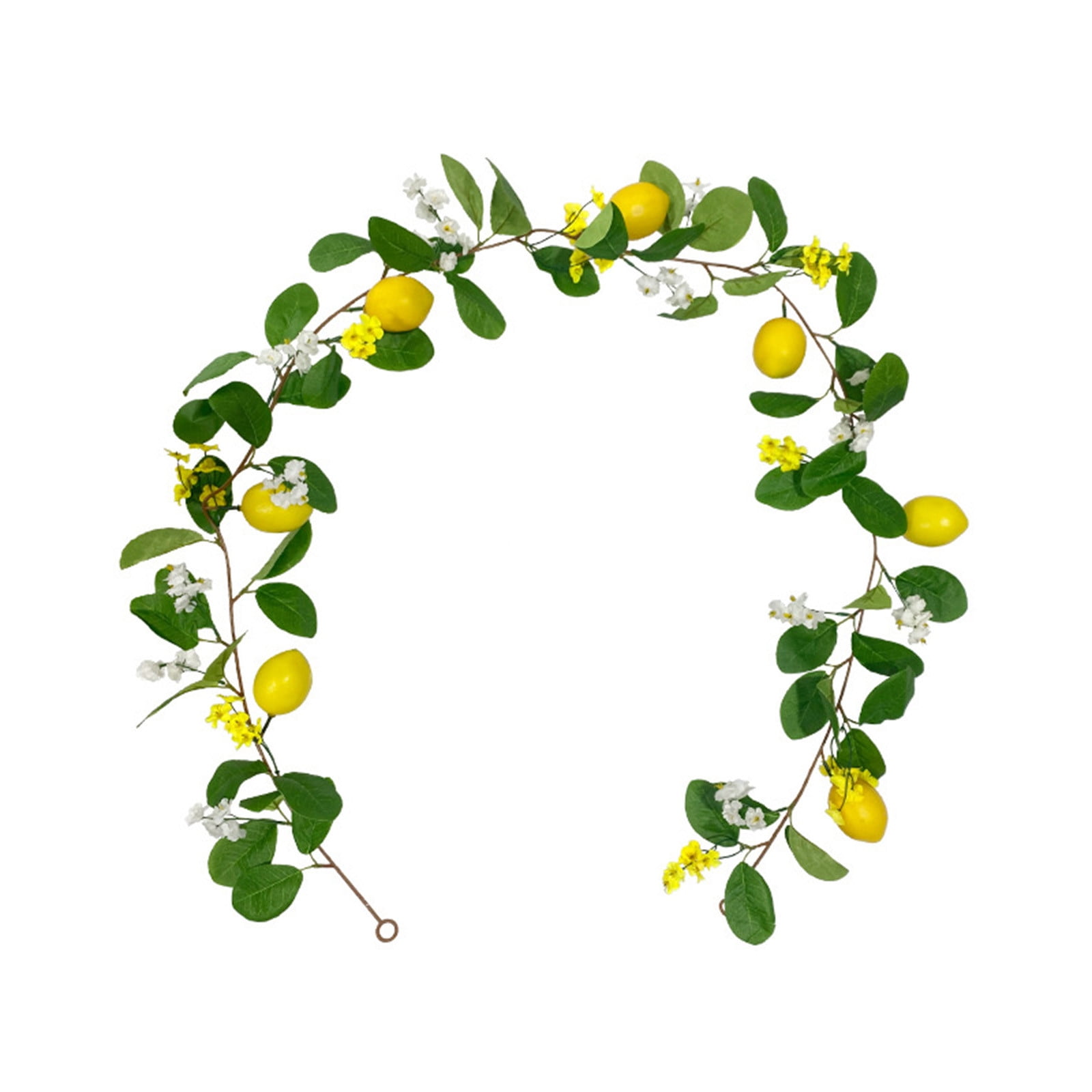 XEOVHV 6.5ft Artificial Lemon Garland 6 Ft Spring Faux Fruit Garlands ...