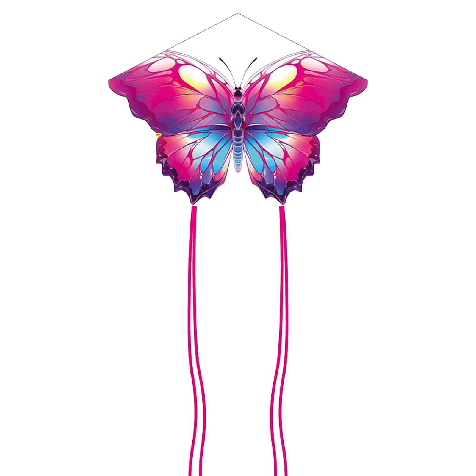 XEOVHV Butterfly Kite for Kids & Adults Easy to Fly, 55" x 28" Large ...