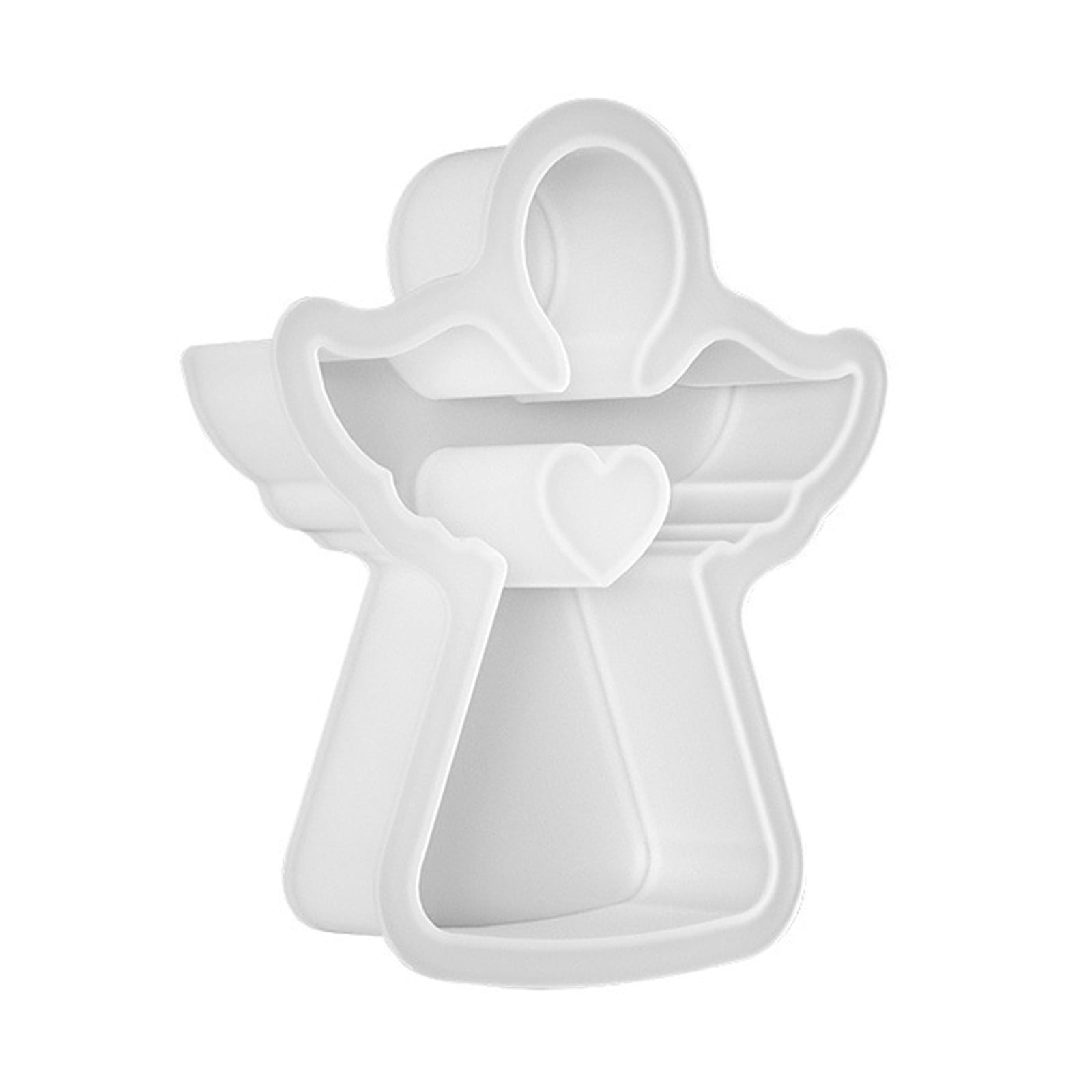 XEOVHV Candle Silicone Moulds, 3D Angel Silicone Candle Moulds, Angel ...