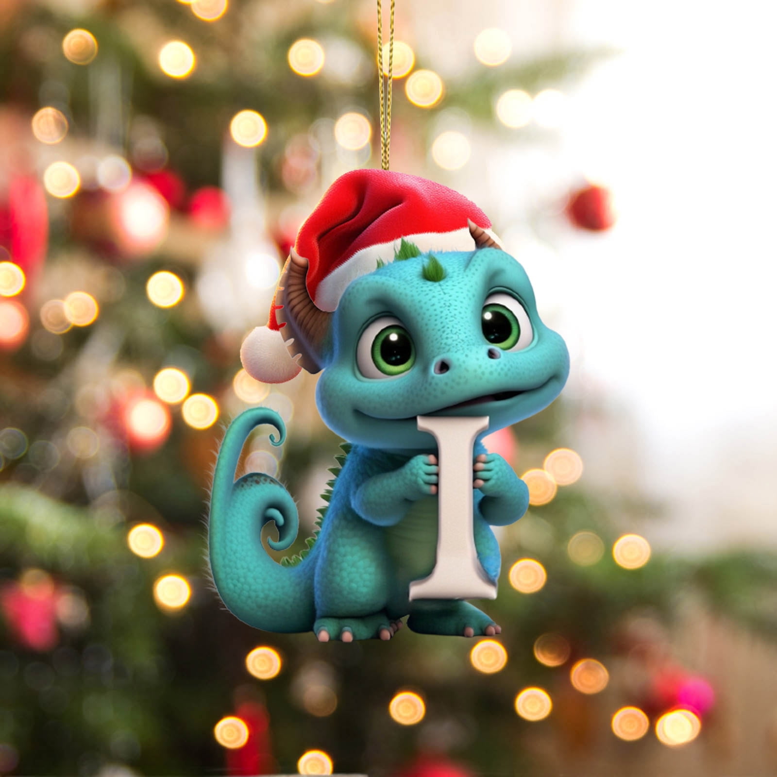 XEOVHV Christmas Dinosaur Ornaments - Christmas Ornaments 2023, Cute ...