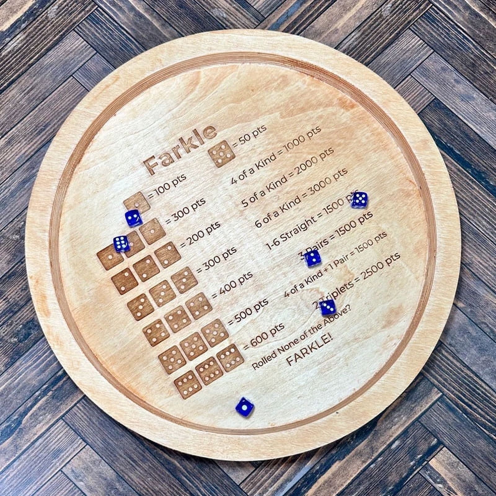 XEOVHV Clearance Farkle Dice Tray, Farkle Classic Dice Game Tray ...